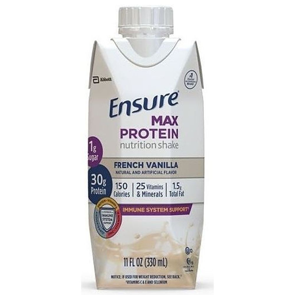 Ensure Max Protein Vanilla Nutrition Shake - Tetra Pack, 11 Fluid Ounce ...