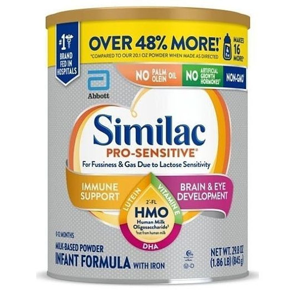 Similac Pro Sensitive for Fussiness and Gas Milk Based Powder Infant ...