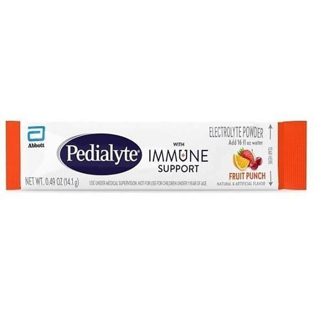 Pedialyte Immune Support Fruit Punch Electrolyte Powder Packet, 14.1 ...