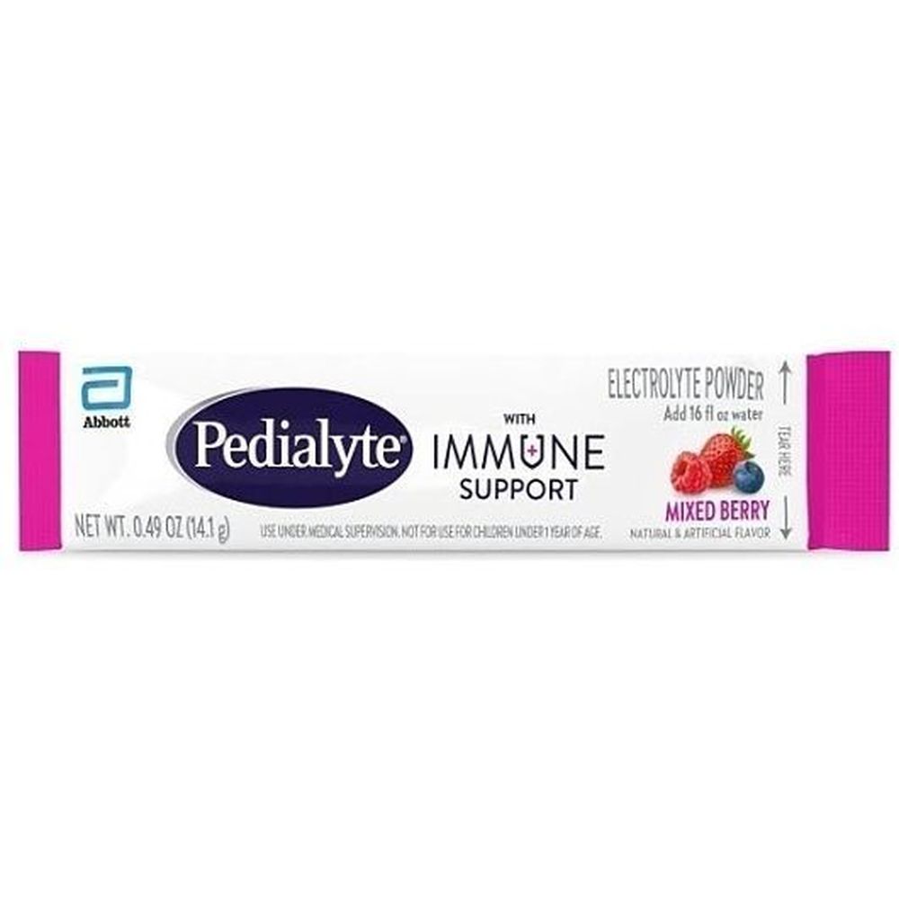 Pedialyte Immune Support Mixed Berry Electrolyte Powder Packet, 14.1 ...
