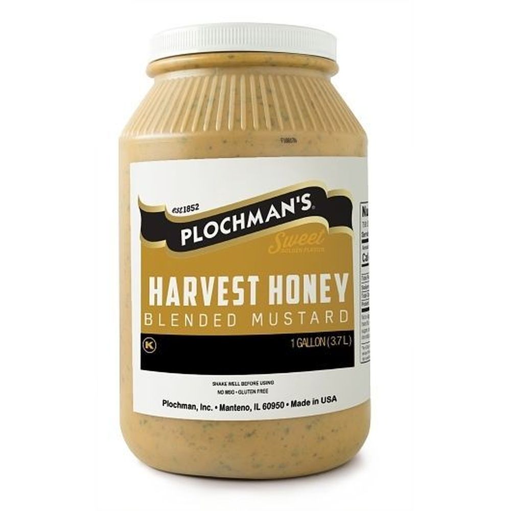 Plochman's Harvest Honey Blended Mustard, 1 Gallon -- 2 per case