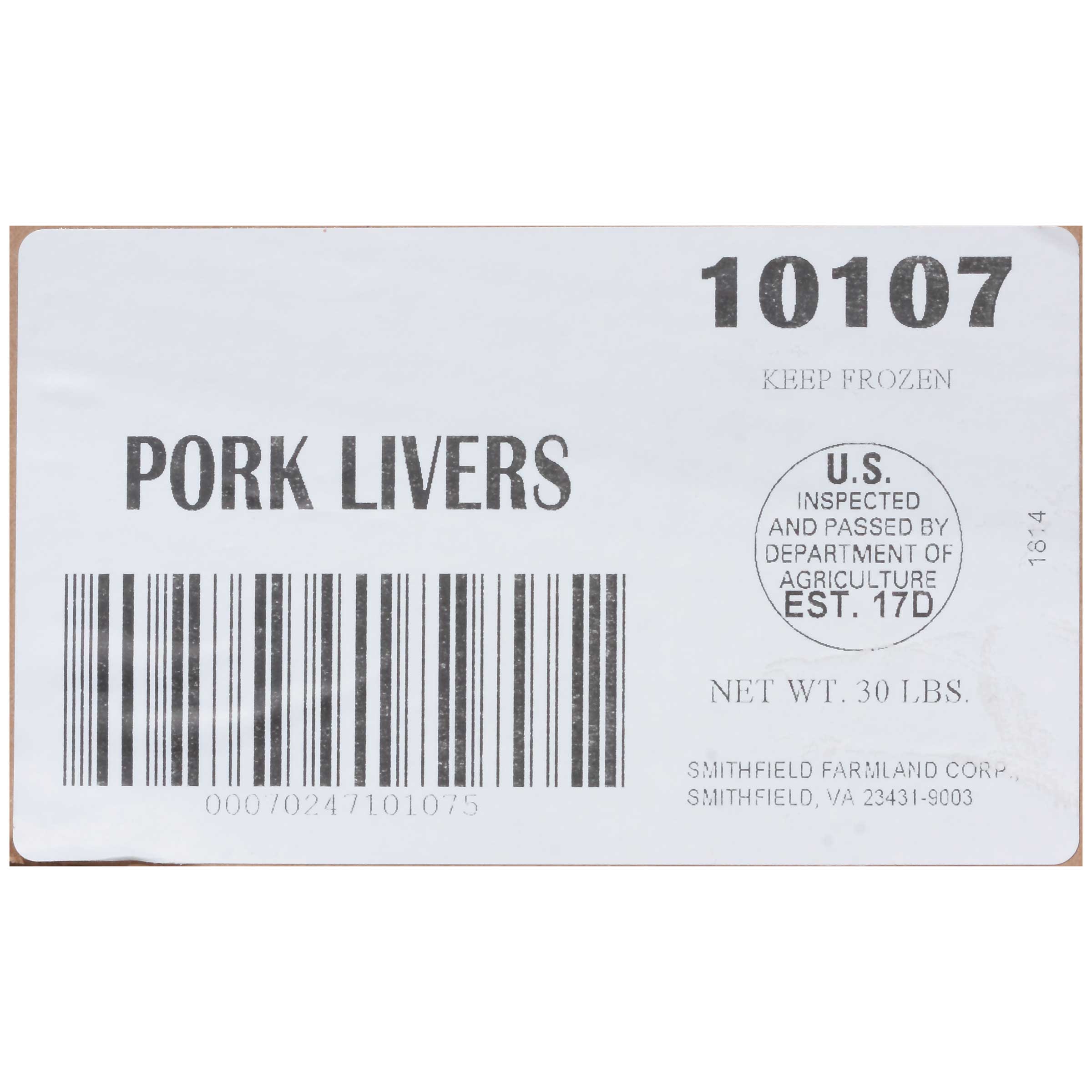 Farmland Polyliner Pork Liver | FoodServiceDirect