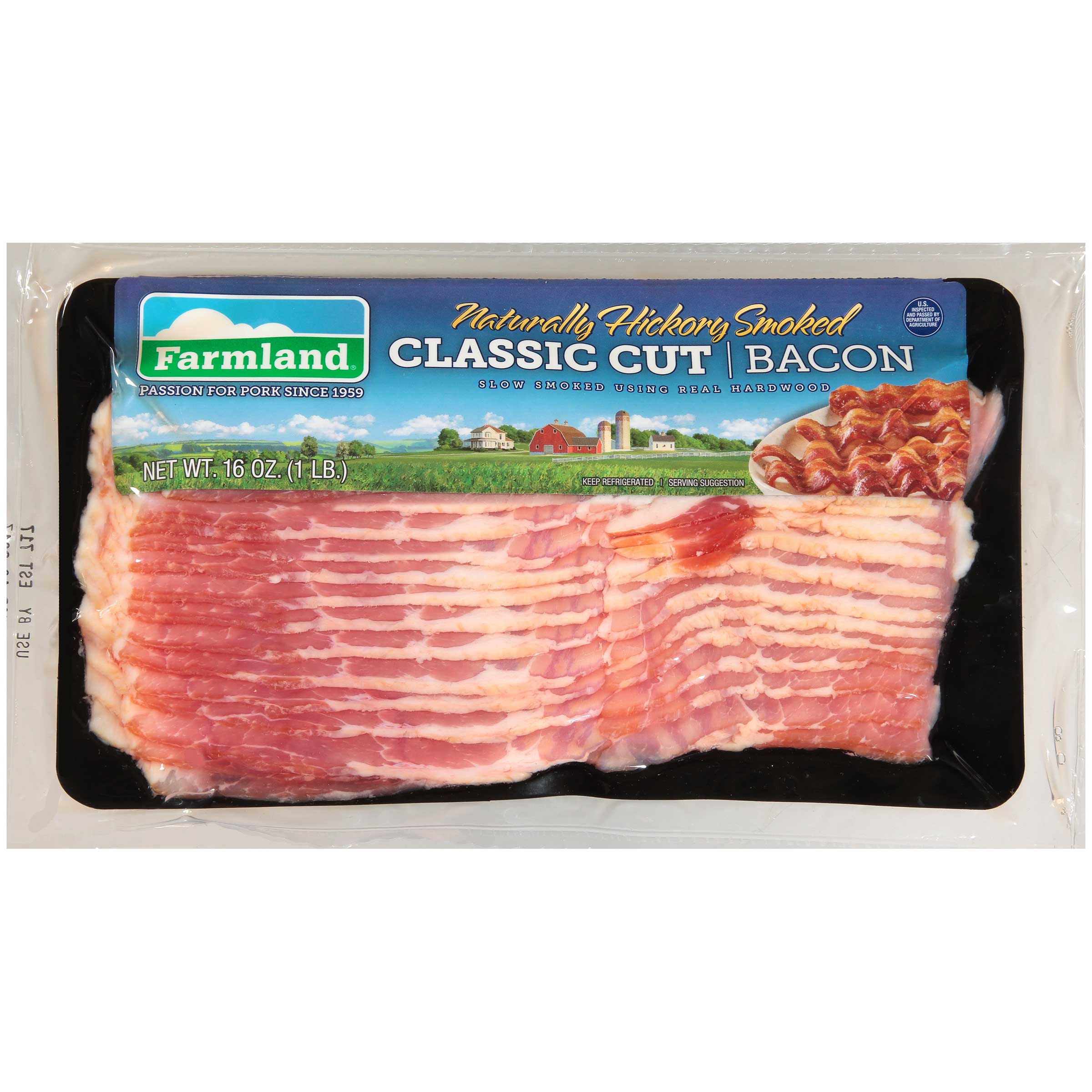 Smithfield Vacuum Pack Sliced Thick Cut Hickory Smoked Bacon, 16 Ounce ...