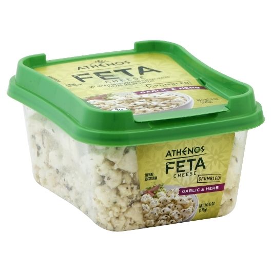 Athenos Crumbled Garlic and Herbed Feta Cheese Case | FoodServiceDirect
