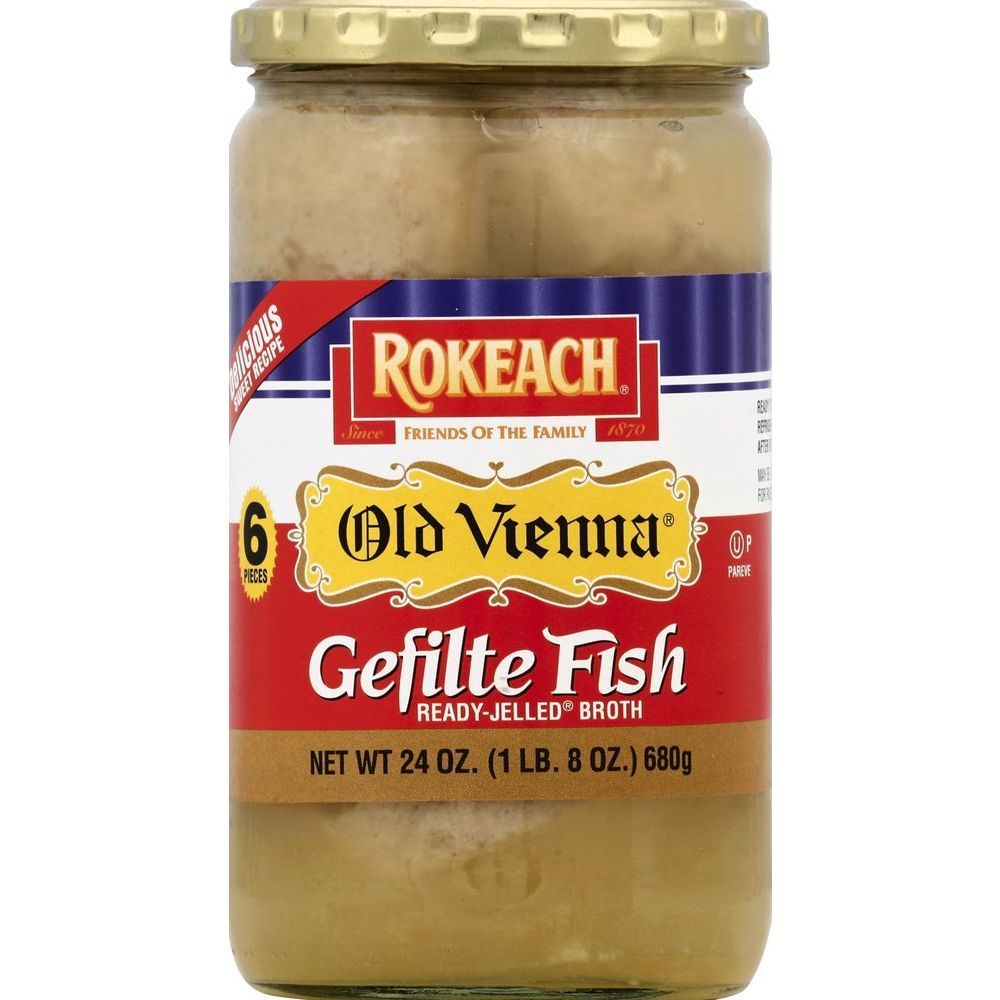 Rokeach Old Vienna Gefilte Fish Ready Jelled Broth, 24 Ounce -- 12 per case