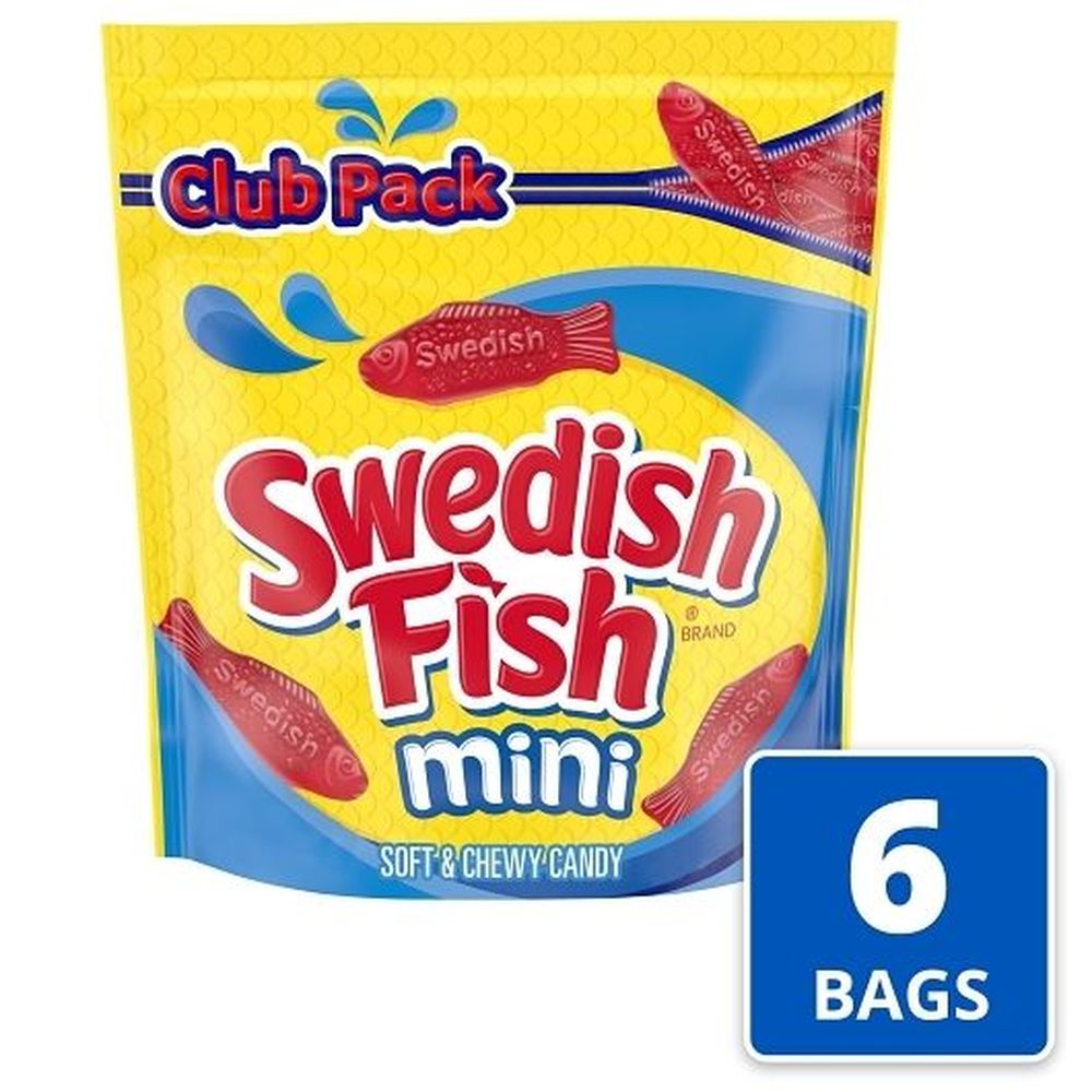 Swedish Fish Mini Soft and Chewy Candy, 56 Ounce -- 6 per case