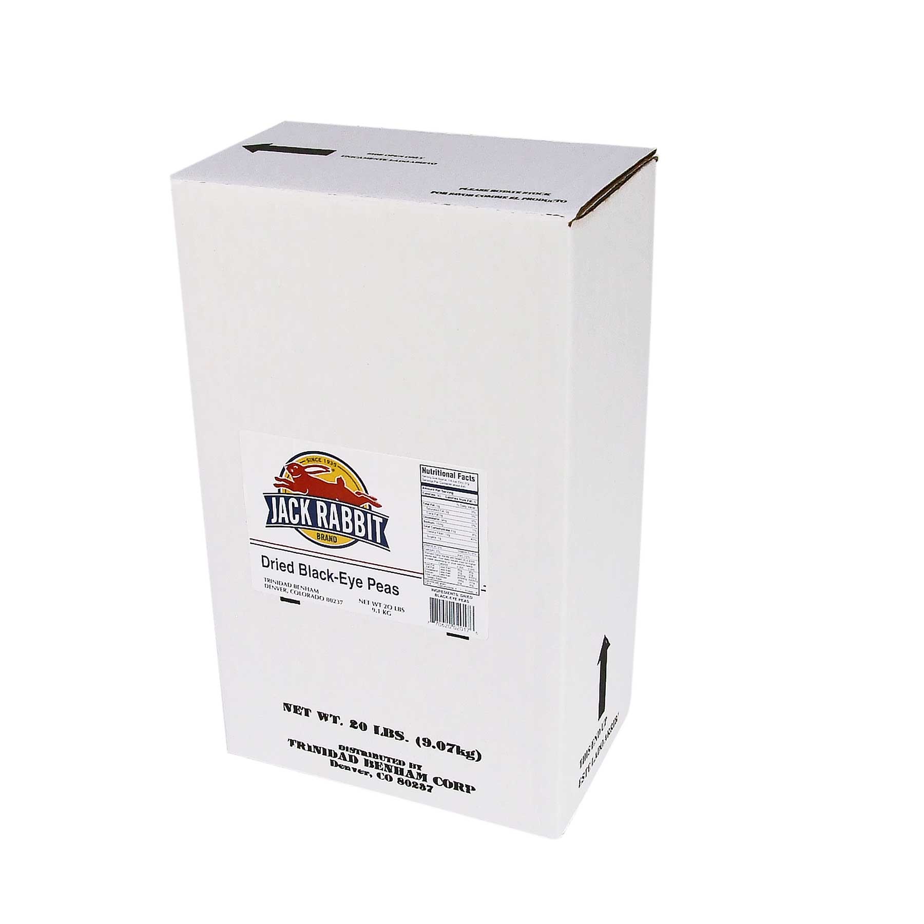 Jack Rabbit Blackeye Peas - 20 lb. package, 1 package per case