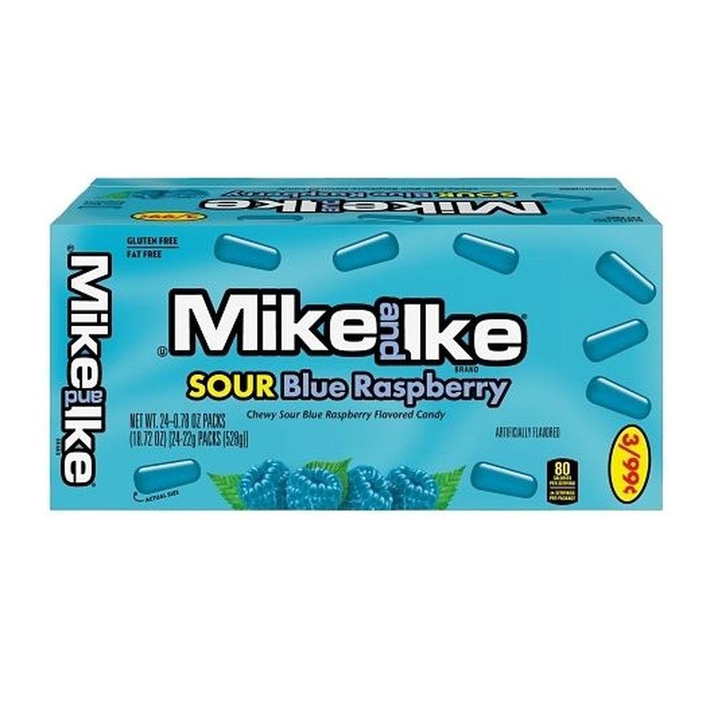 Mike and Ike Sour Blue Raspberry Candy | FoodServiceDirect