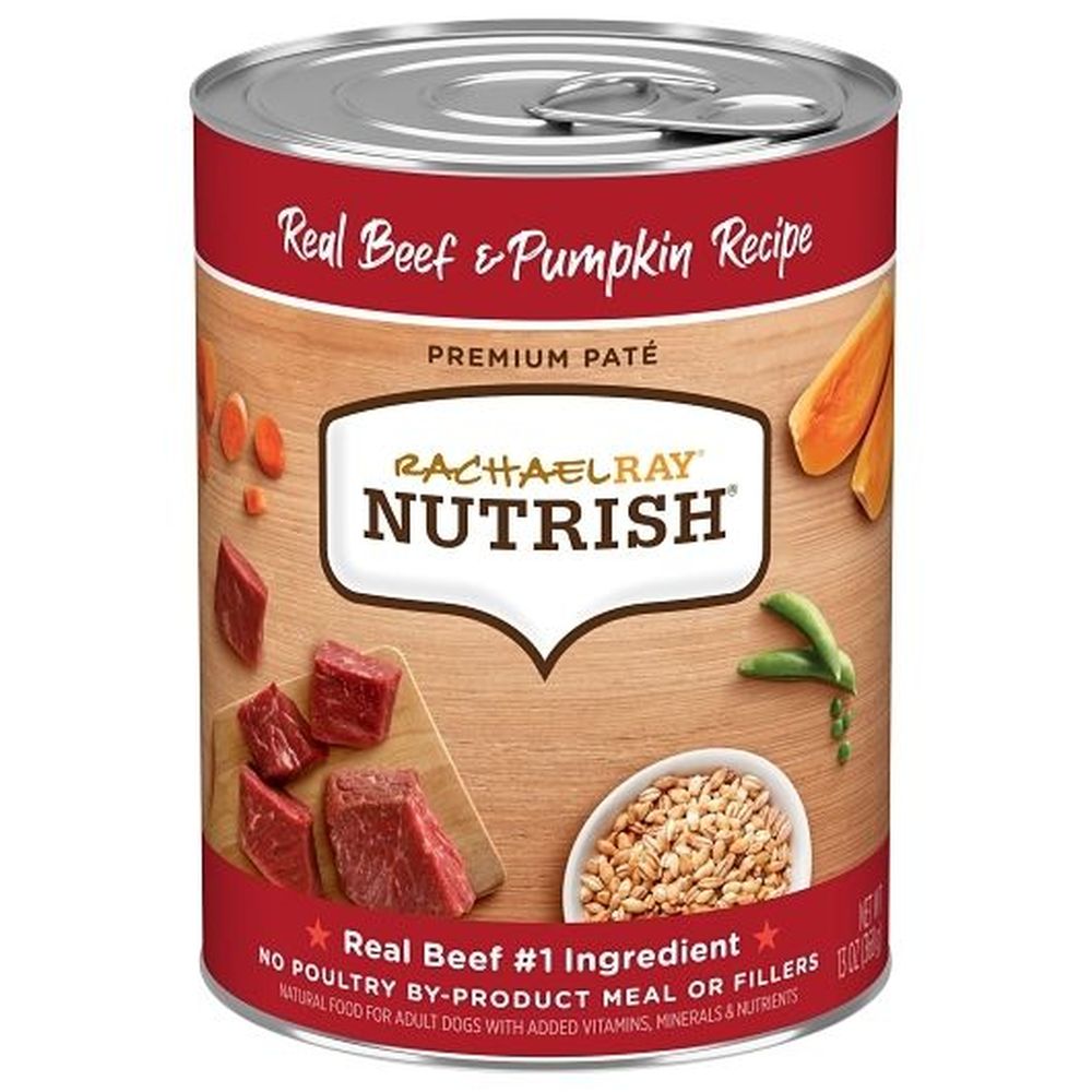 Rachael Ray Nutrish Premium Pat Real Beef and Pumpkin Wet Dog Food, 13 Ounce - 12 per case