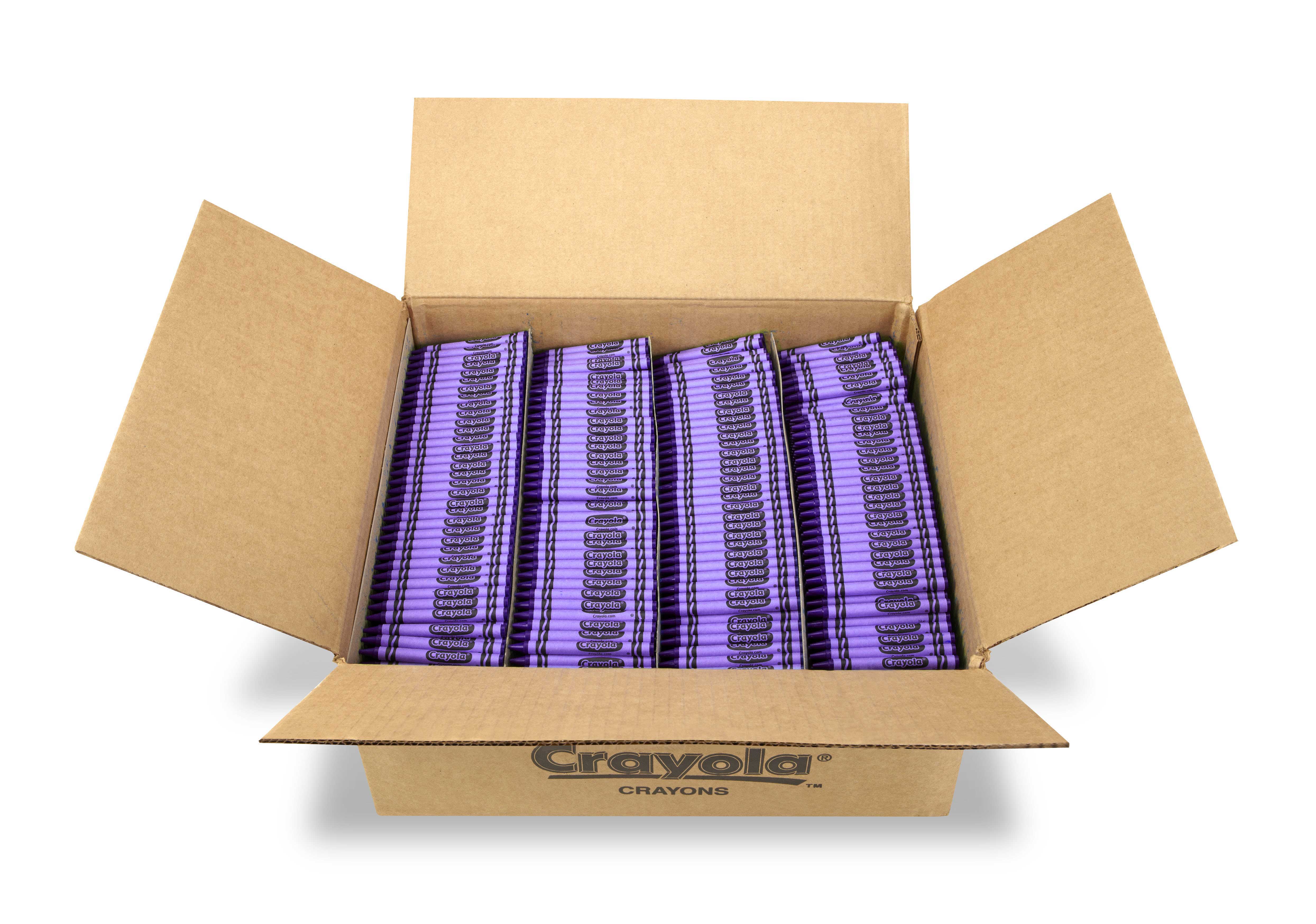 Crayola One Color Violet Purple Bulk Crayon -- 3000 per case.