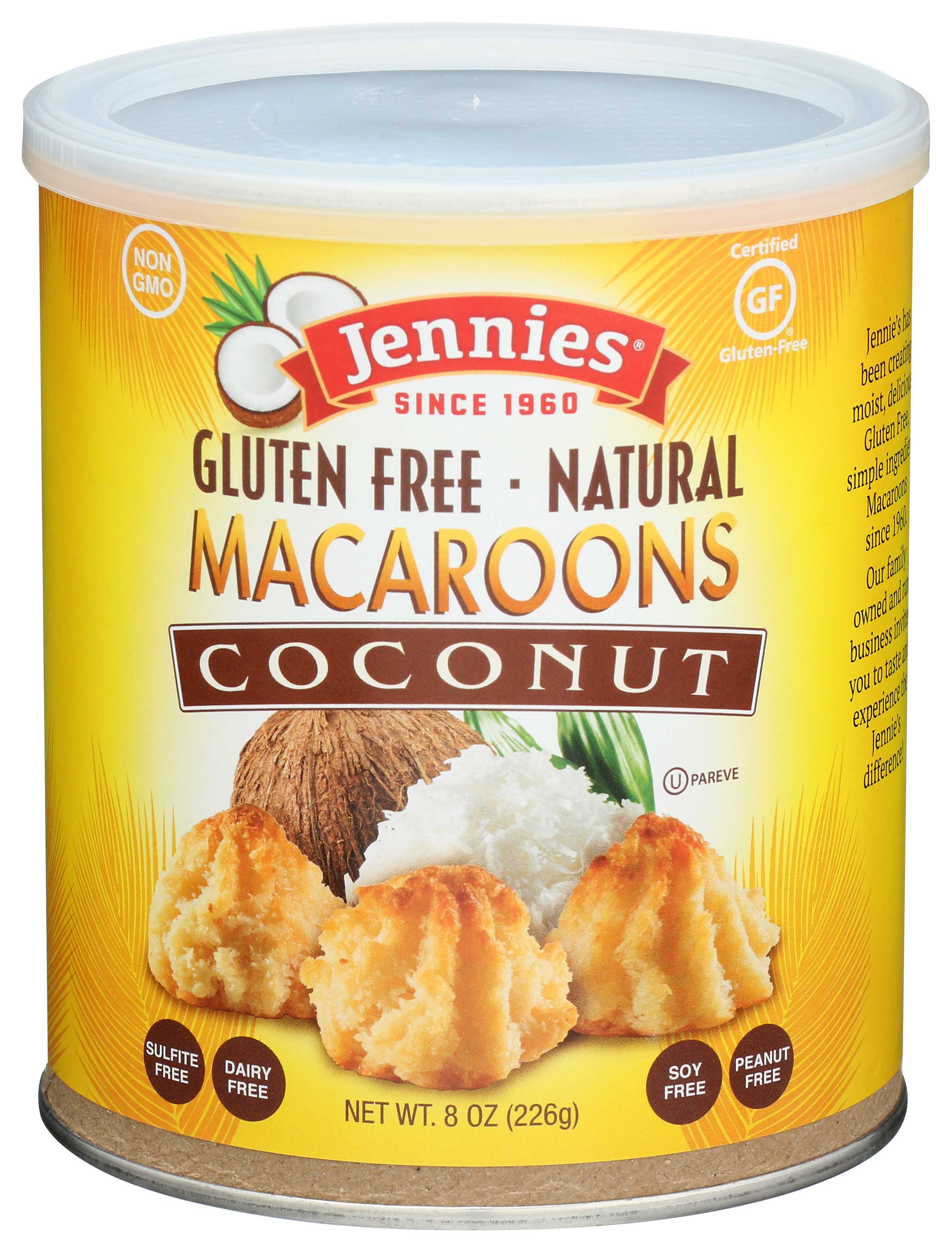 Jennies Coconut Macaroon In Canister Case | FoodServiceDirect