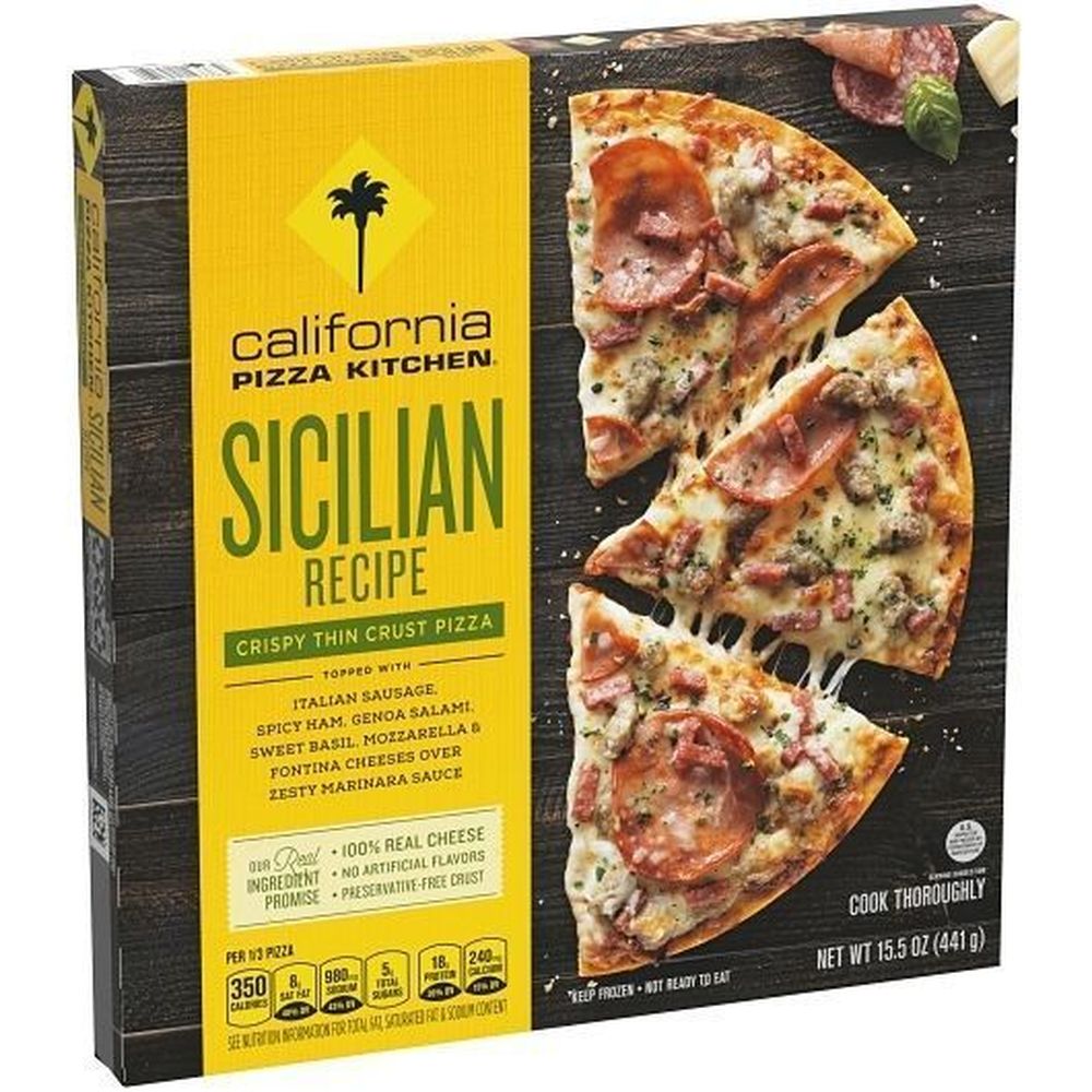 California Pizza Kitchen 12 inch Thin Sicilian Crust Pizza, 15.5 Ounce ...