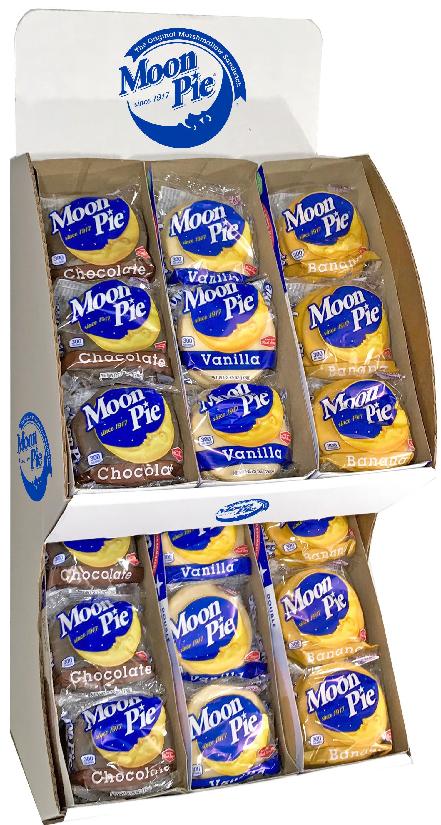 Moonpie Double Decker Chocolate Vanilla Banana MoonPie - Powerwing ...