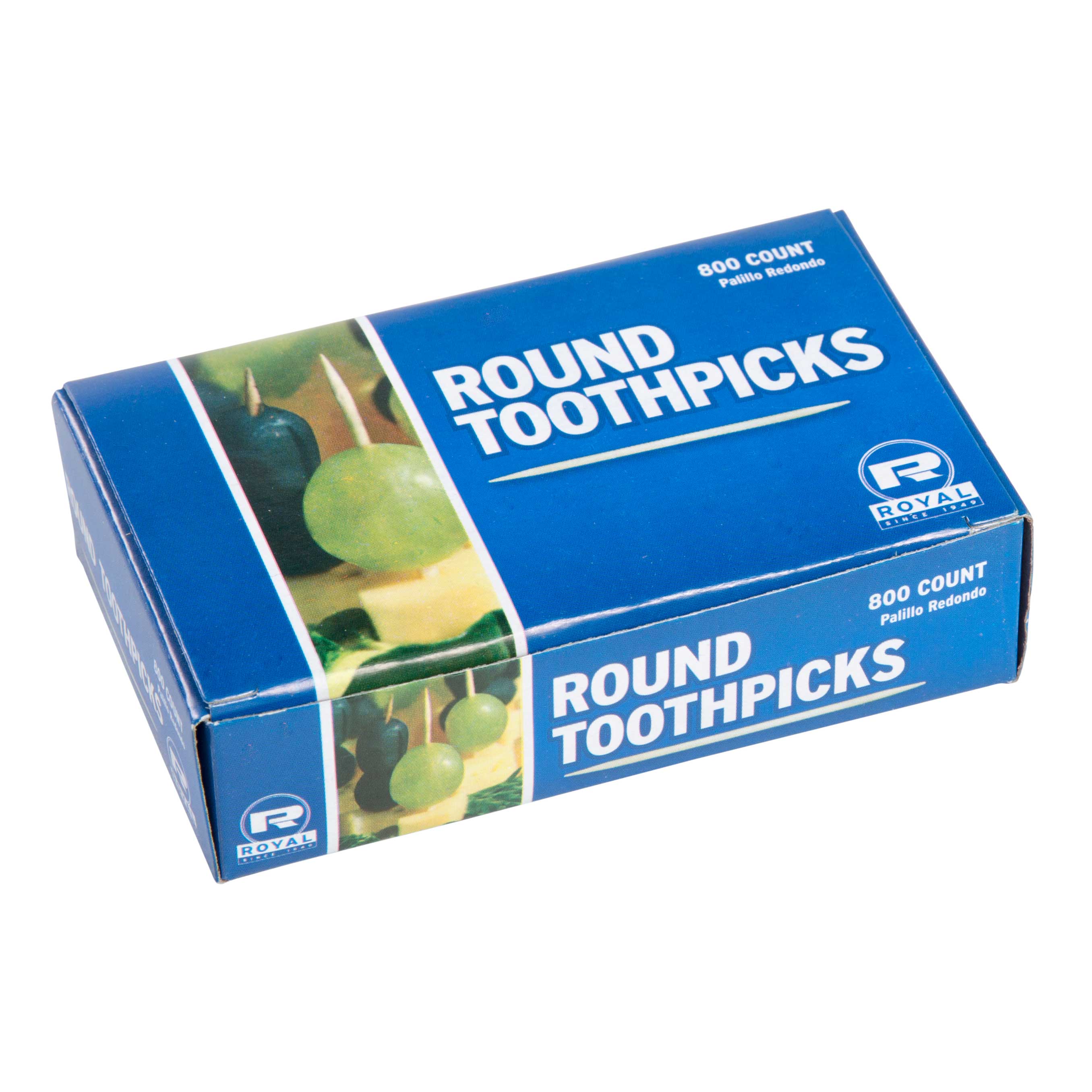 Royal Round Toothpick, 800 count -- 120 per case