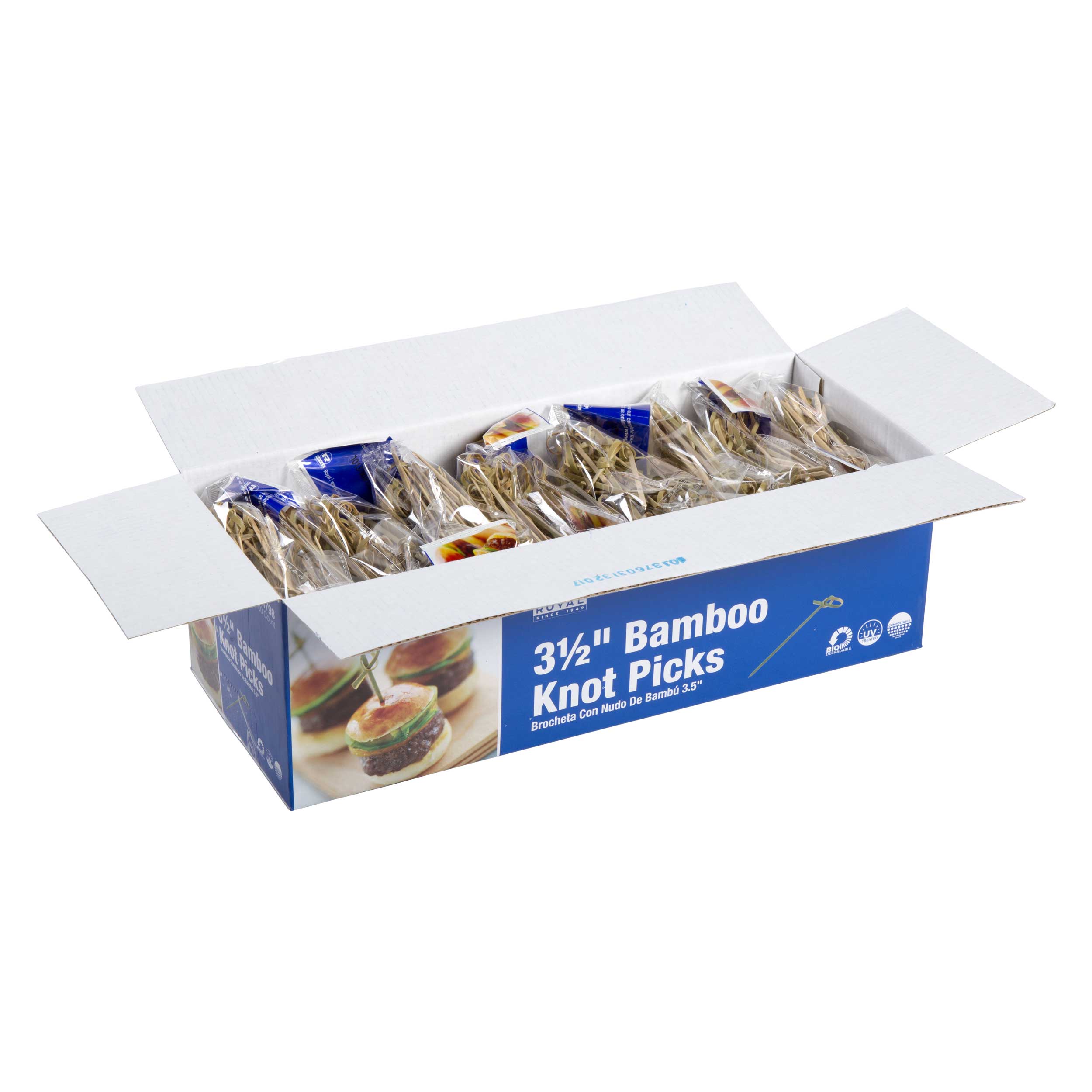 Royal Bamboo Knot Pick, 3.5 inch -- 1000 per case
