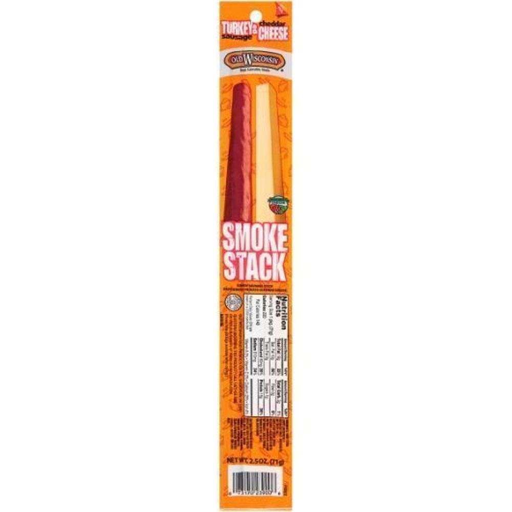 Old Wisconsin Turkey and Cheddar Smoked Sticks, 2.5 Ounce -- 72 per case