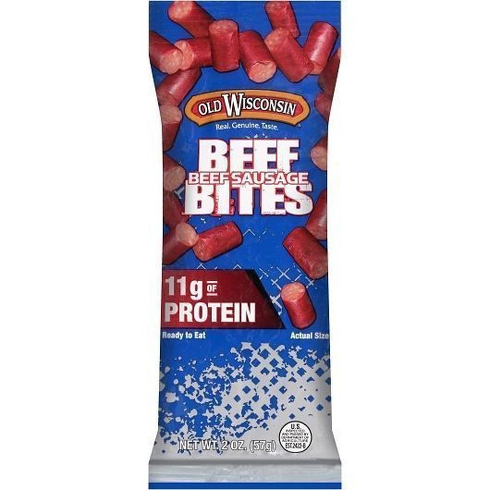 Old Wisconsin Beef Snack Bites, 2 Ounce -- 40 per case