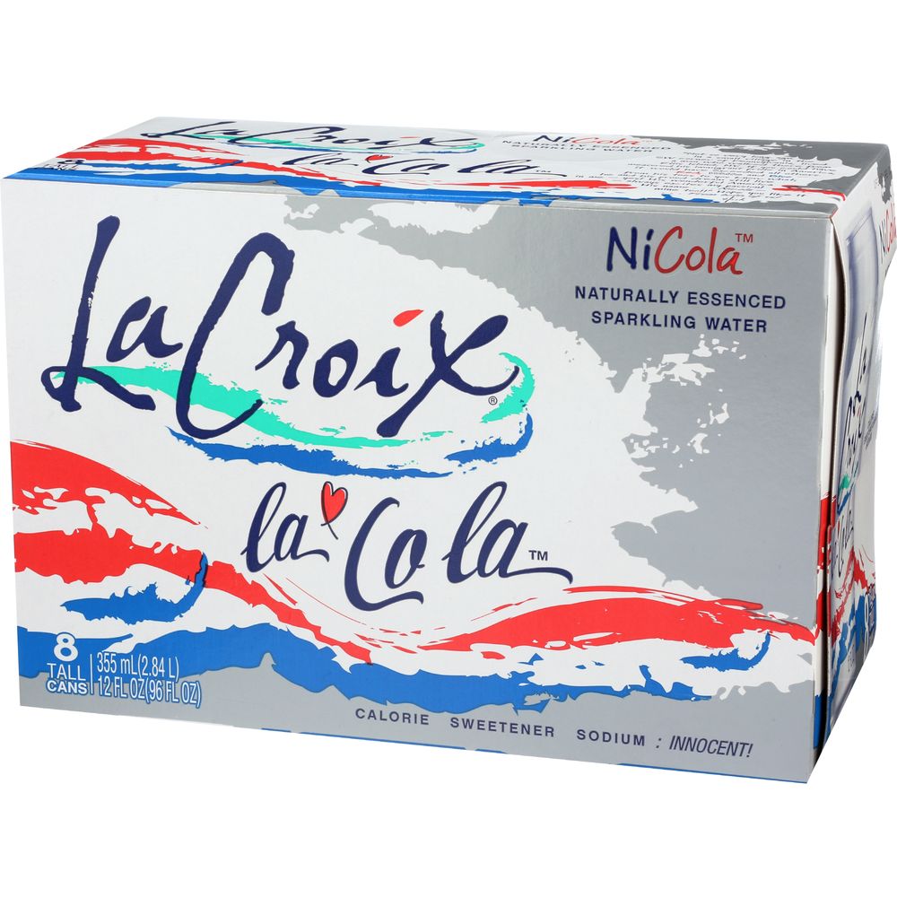 LaCroix Natural Nicola Lacola Sparkling Water Case | FoodServiceDirect