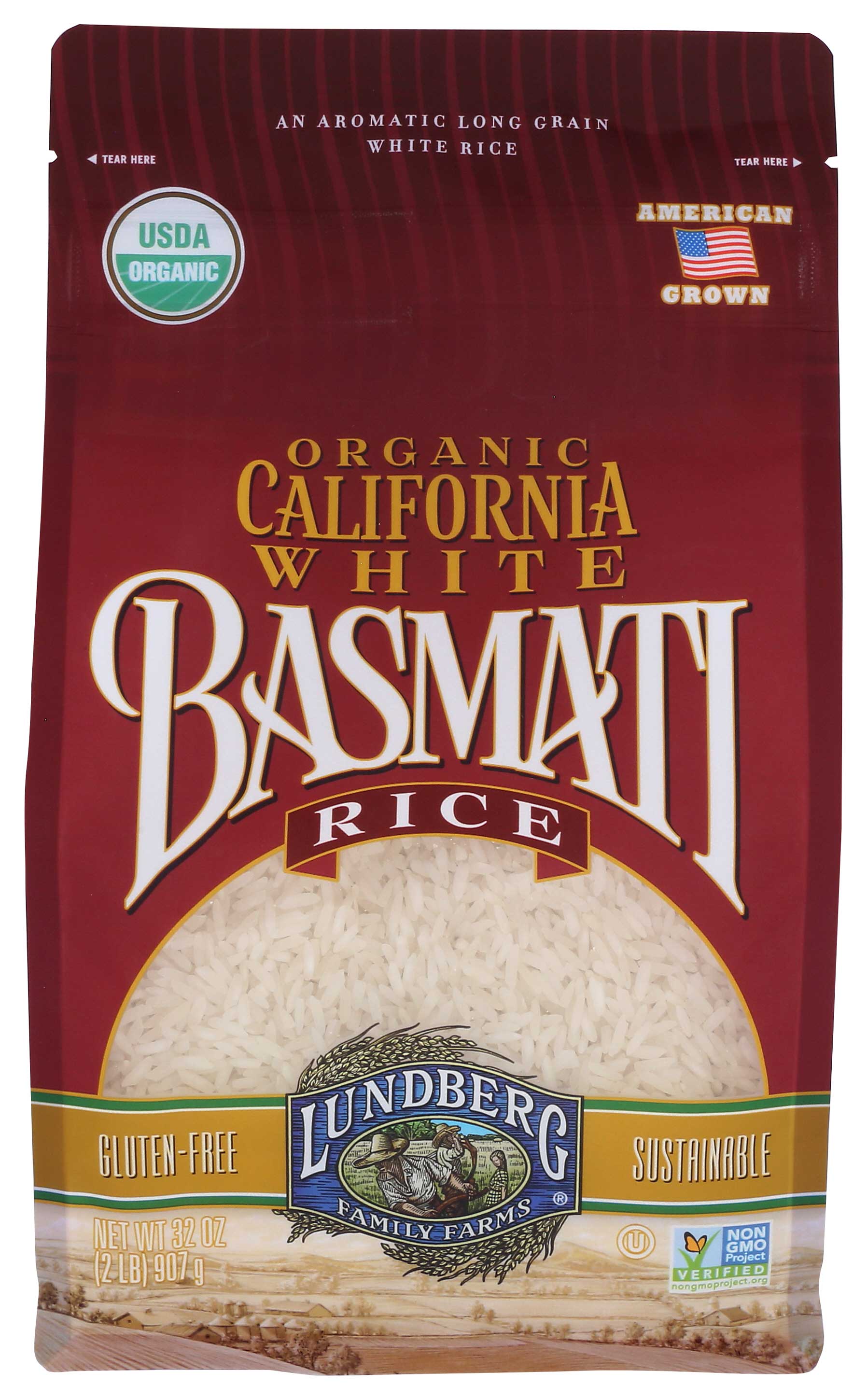 Lundberg Farms White California Basmati Rice Case | FoodServiceDirect