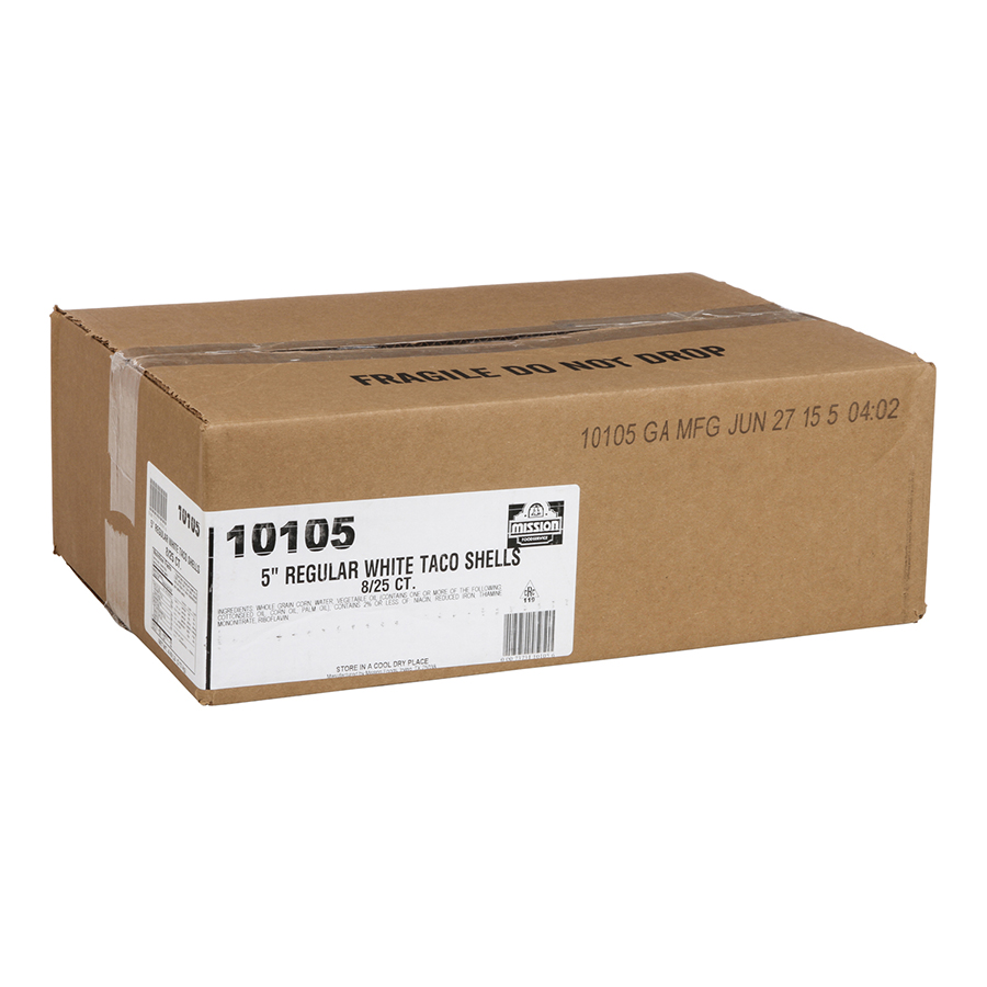 Mission Foods Regular White Taco Shells Case | FoodServiceDirect