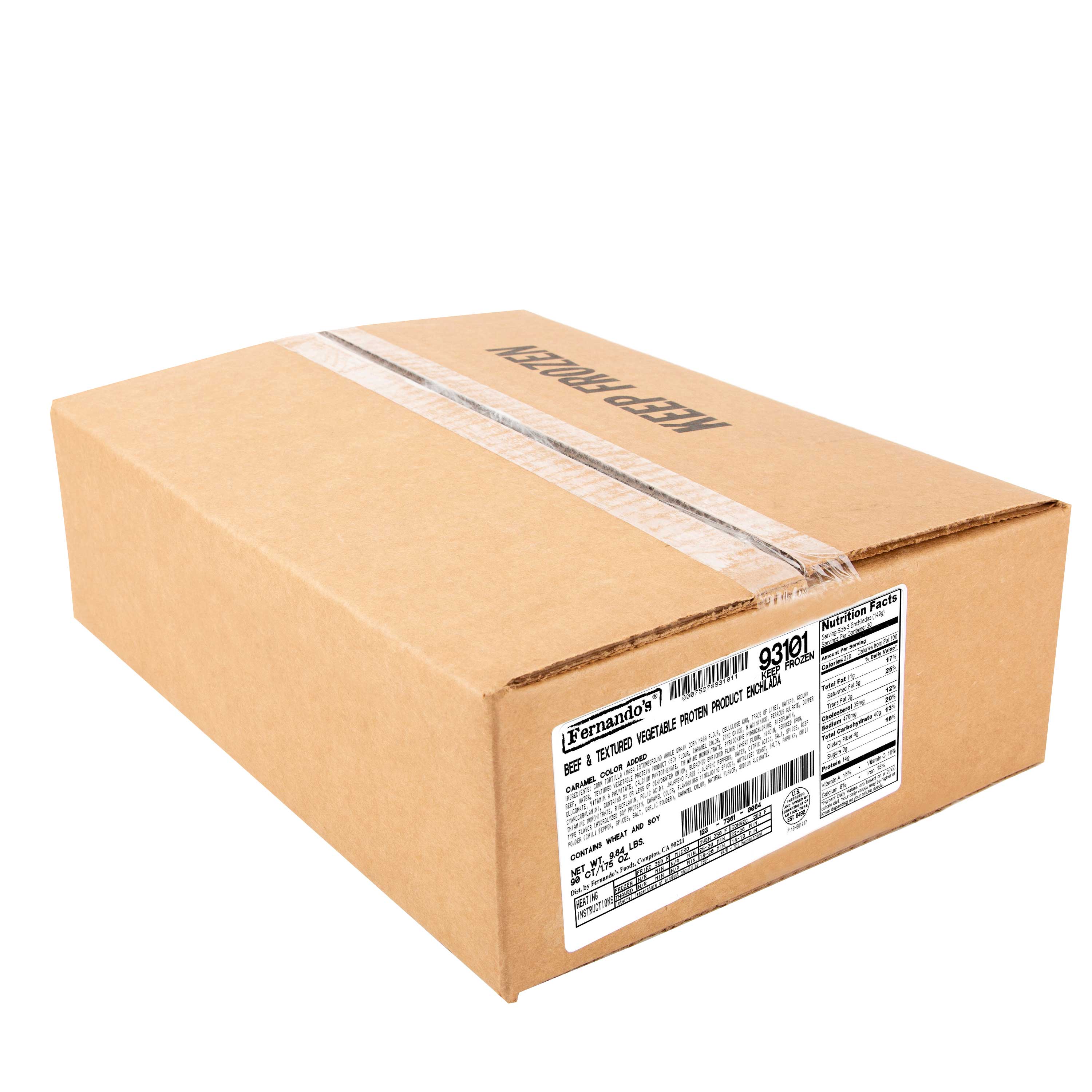 Conagra Fernandos Beef Enchilada, 1.75 Ounce -- 90 per case.