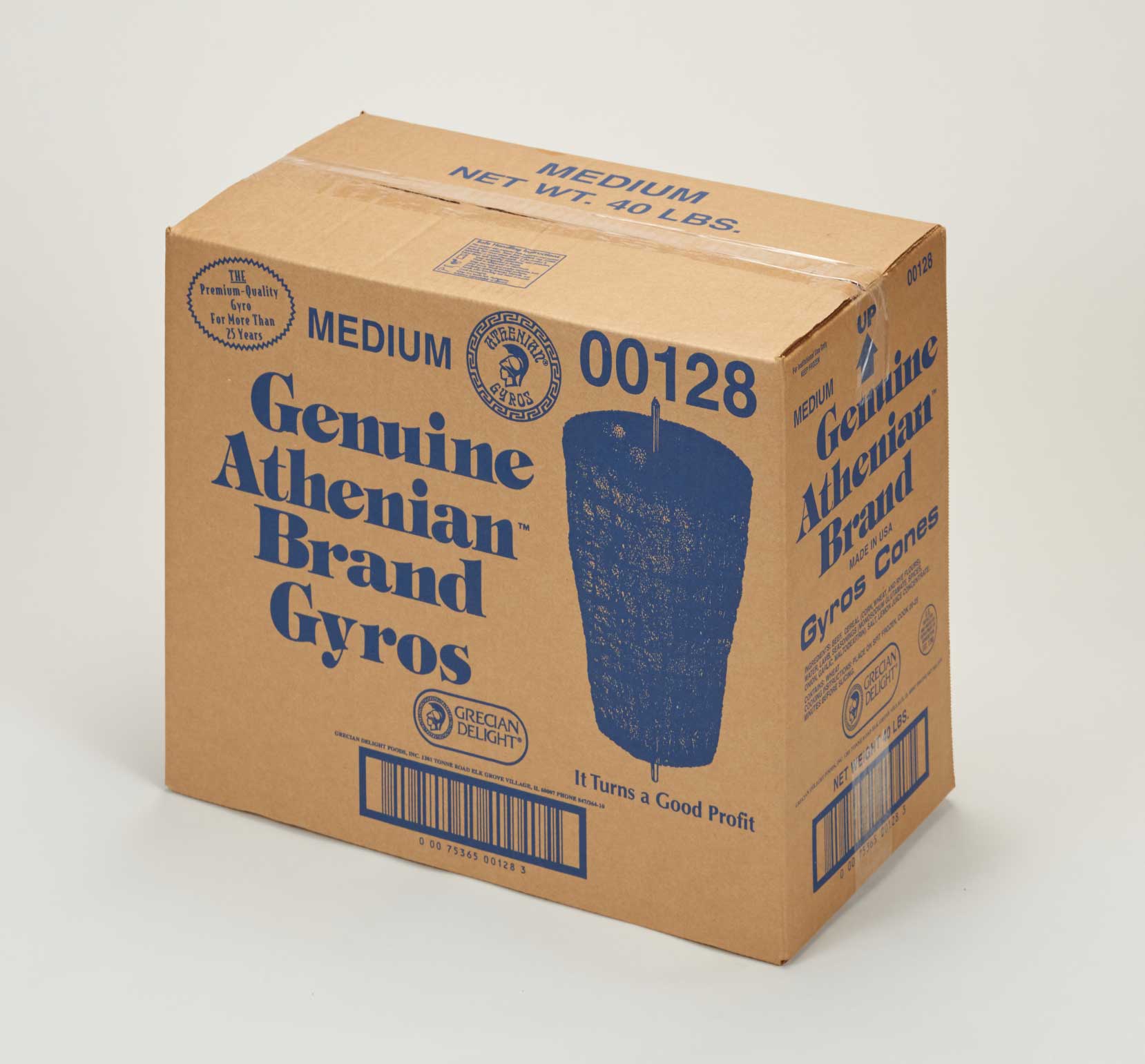 Grecian Delight Athenian Medium Gyro Cones Case | FoodServiceDirect