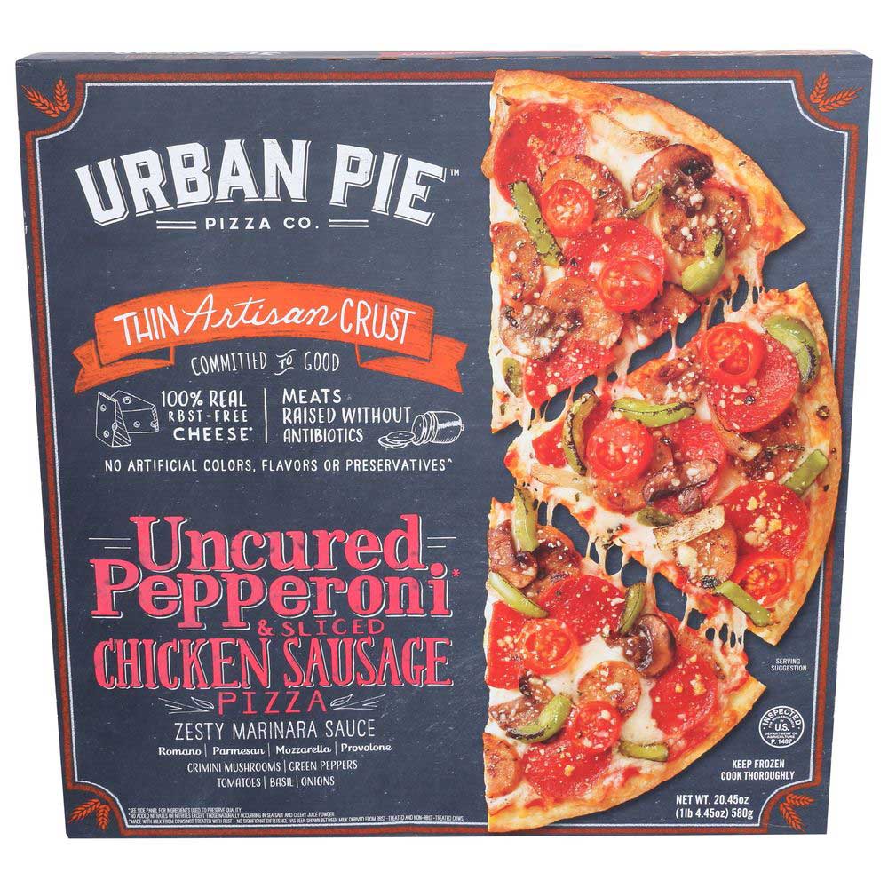 Urban Pie Pepperoni and Chicken Sausage Thin Artisan Crust Pizza, 20.45 ...