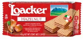 Loacker Classic Hazelnut Crispy Wafer, 1.59 Ounce -- 144 per case