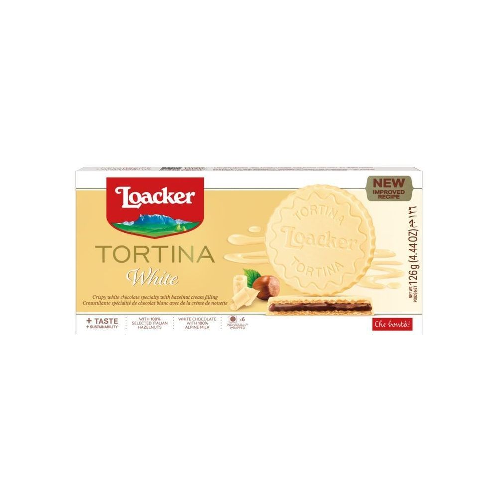 Loacker White Tortina, 4.41 Ounce -- 12 per case