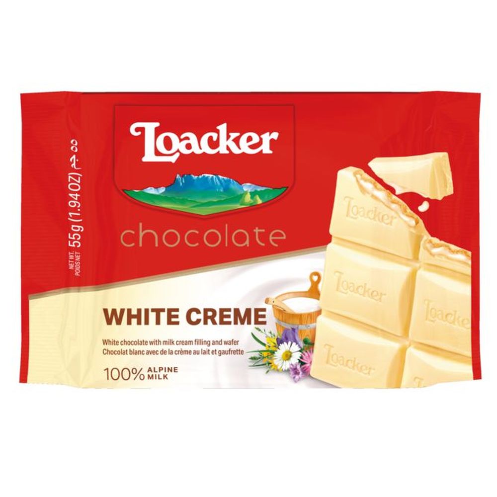 Loacker White Creme Specialty Bar, 1.94 Ounce -- 108 per case ...