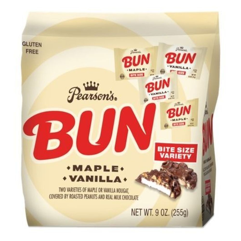 Pearsons Maple Vanilla Bun Bar - Bagged Variety, 9 Ounce -- 12 per case ...