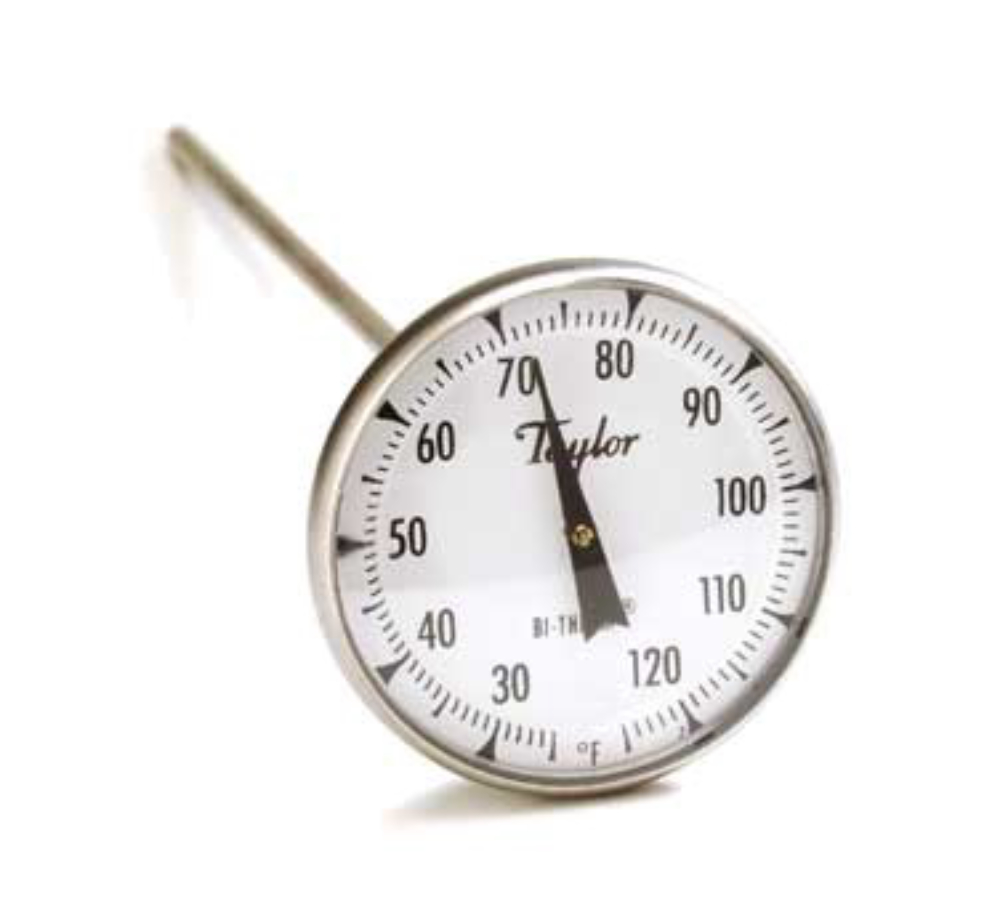 Taylor Bi-Therm Superior Grade Thermometer, 2 inch Dial.