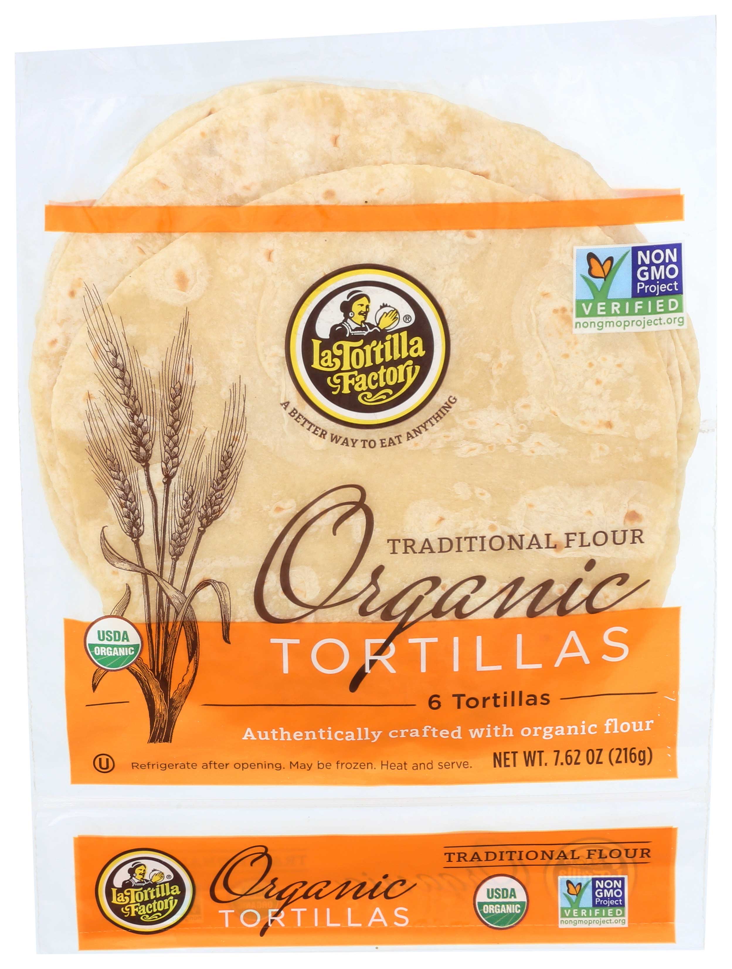 La Tortilla Factory Organic Flour Tortilla Case | FoodServiceDirect