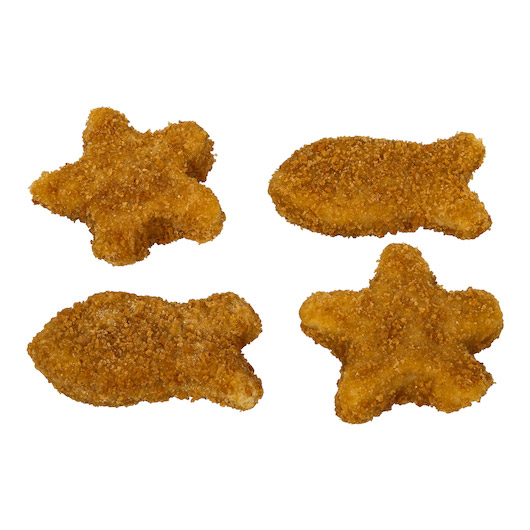 SeaFit Star and Fish Shaped Breaded Fish Nugget, 1 Ounce of 155-160 ...