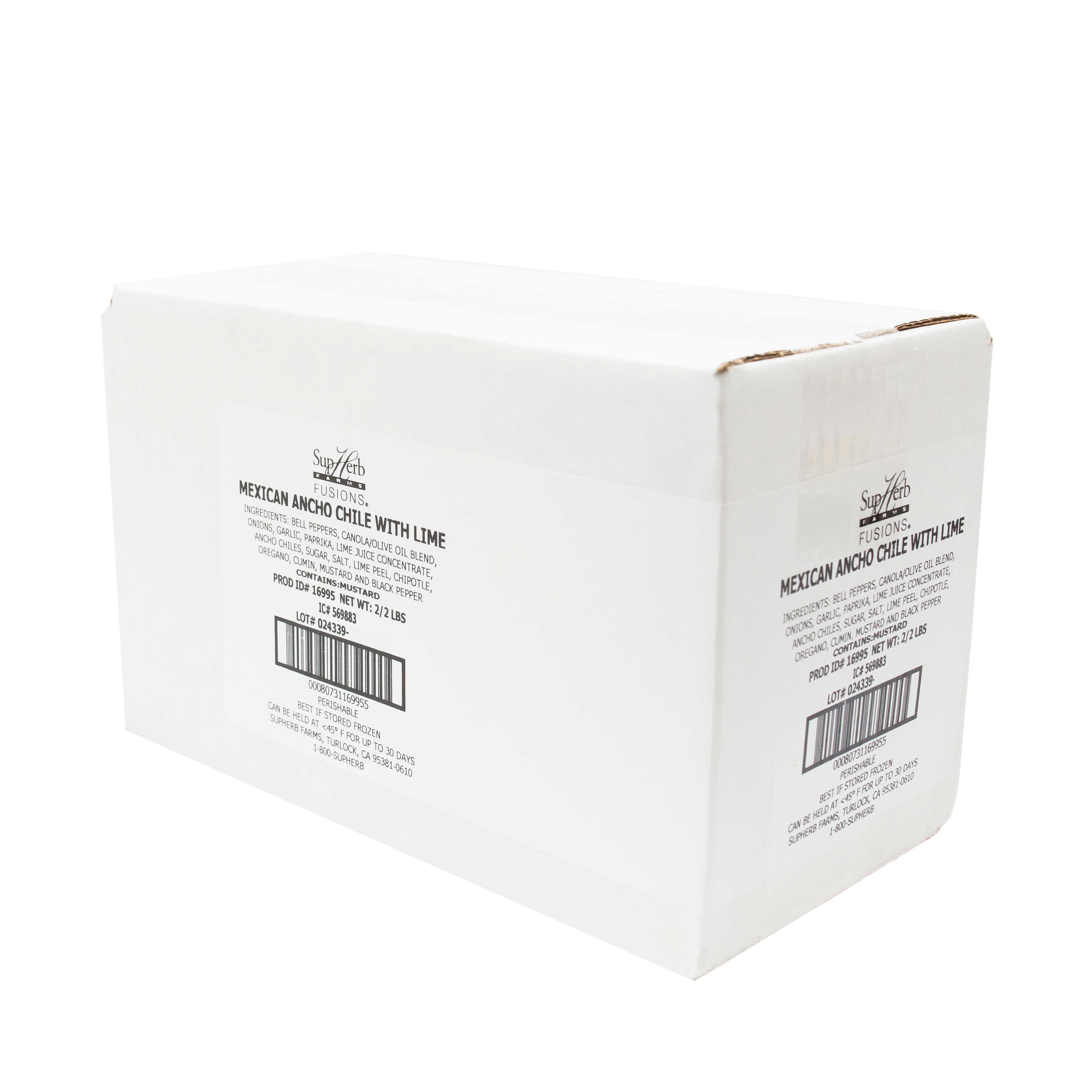 SupHerb Farms Mexican Ancho Chile with Lime Case | FoodServiceDirect