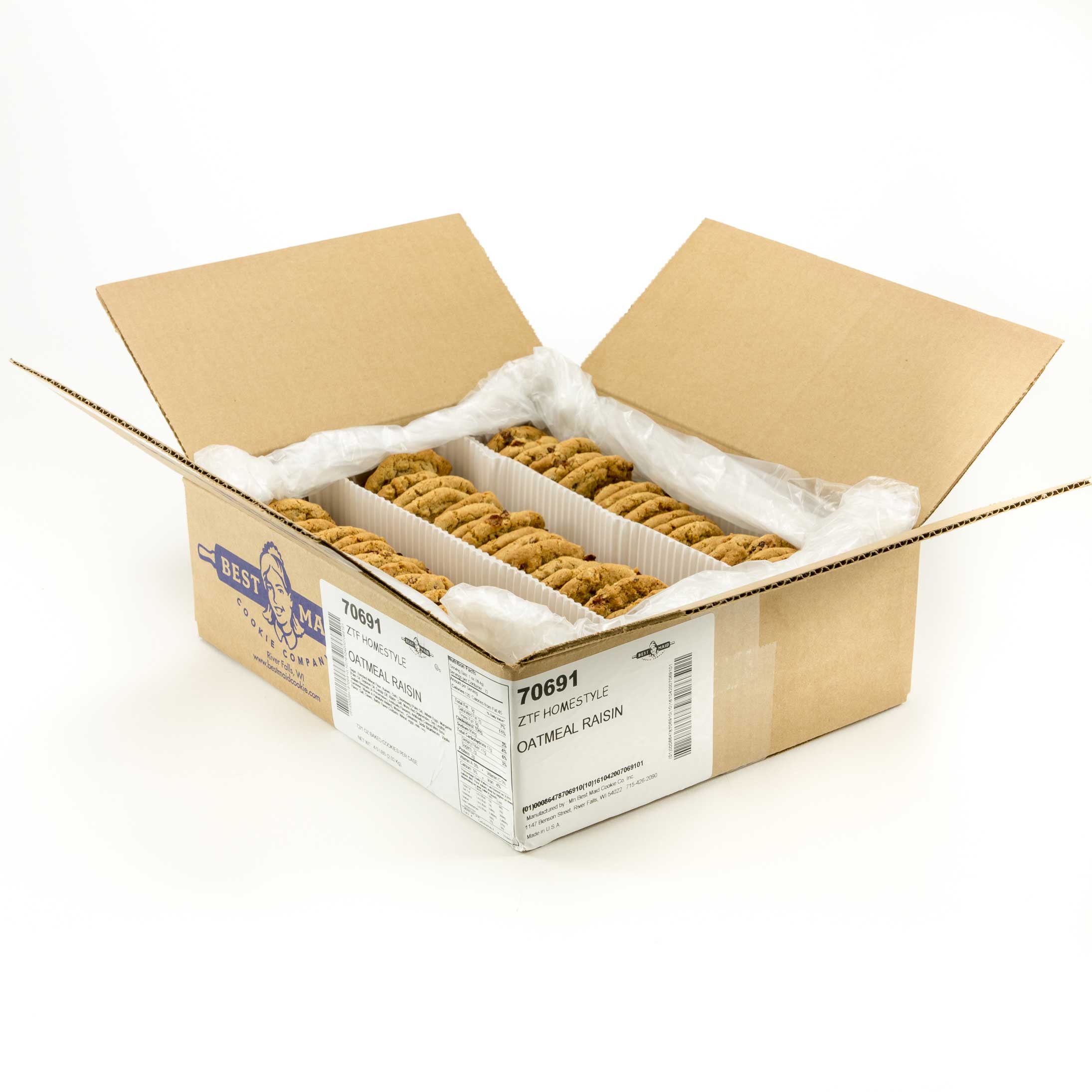Best Maid Thaw and Serve Oatmeal Raisin Cookie Case | FoodServiceDirect