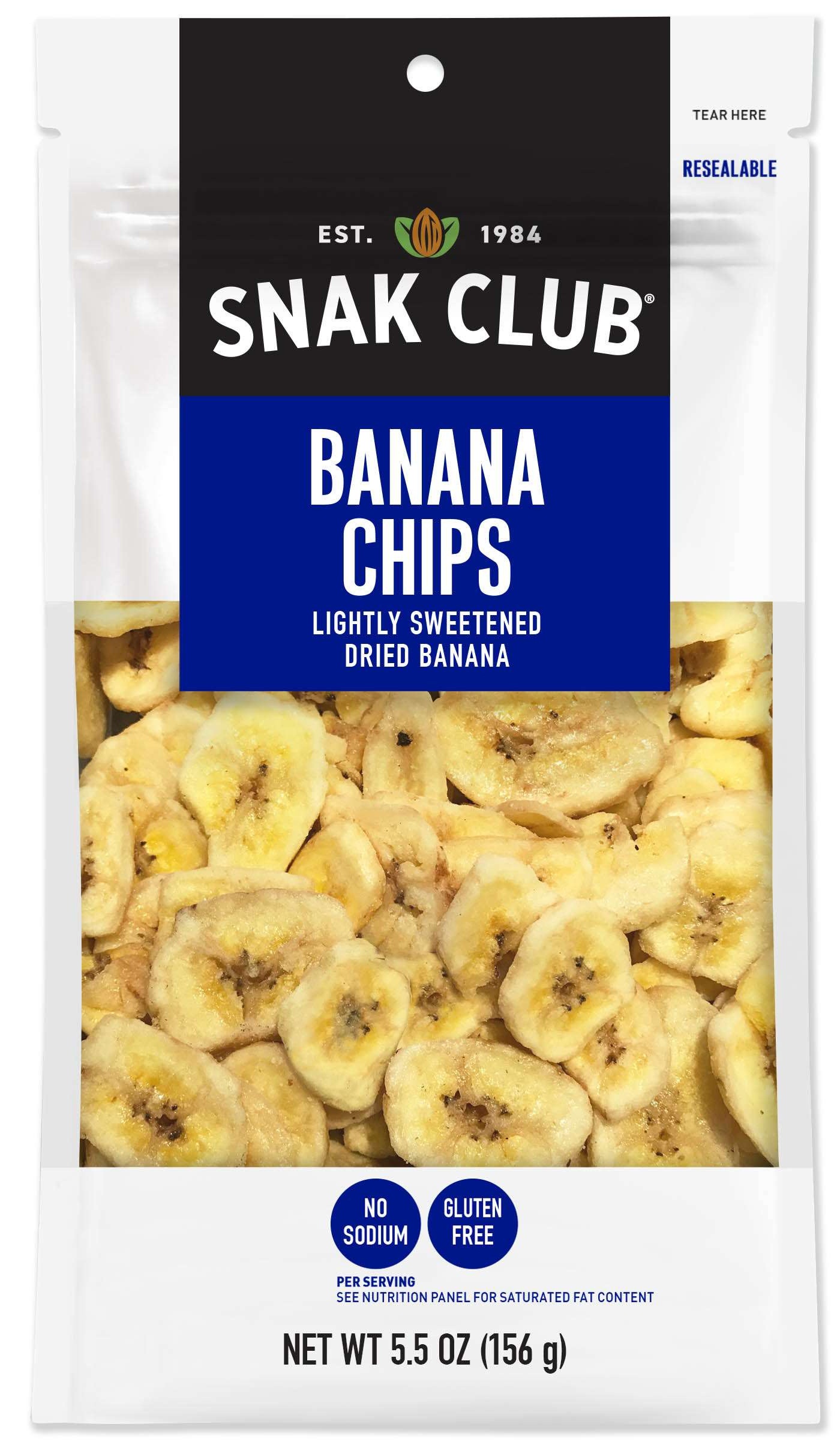 Century Snacks Snak Club Premium Pack Banana Chips, 5.5 Ounce -- 6 per case