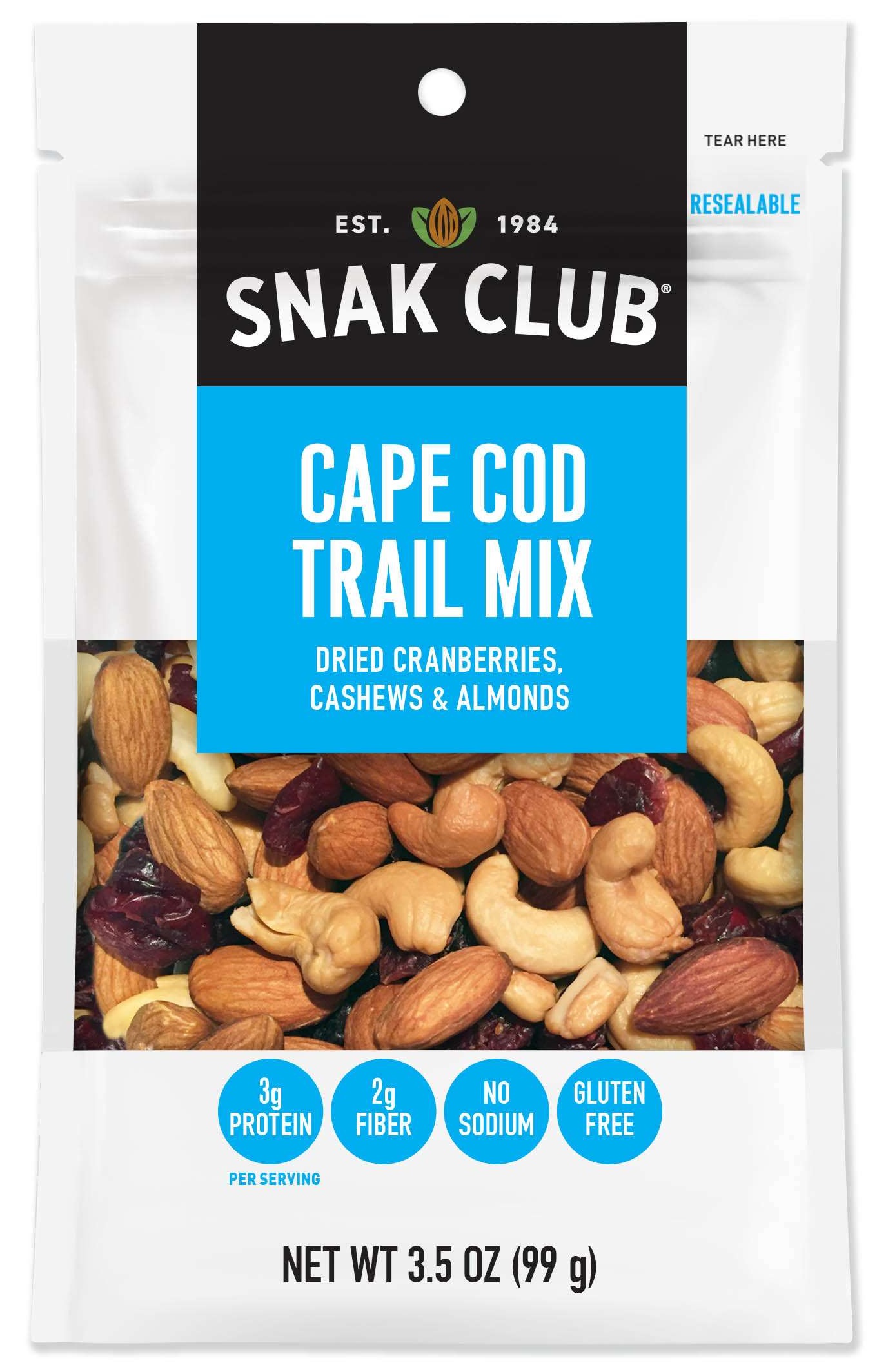 Century Snacks Snak Club Premium Pack Cape Cod Trail Mix, 3.5 Ounce ...