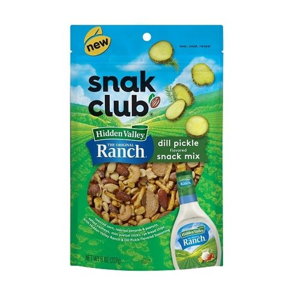 Snak Club Hidden Valley Ranch Dill Pickle Snack Mix, 6 Ounce - 6 per case