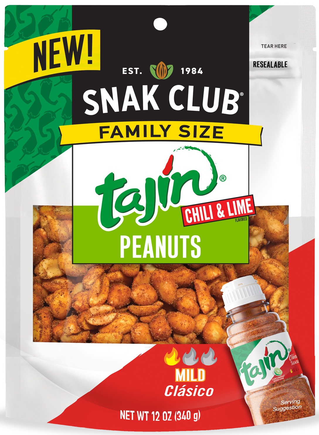 Century Snacks Snak Club Family Size Tajin Clasico Peanuts ...