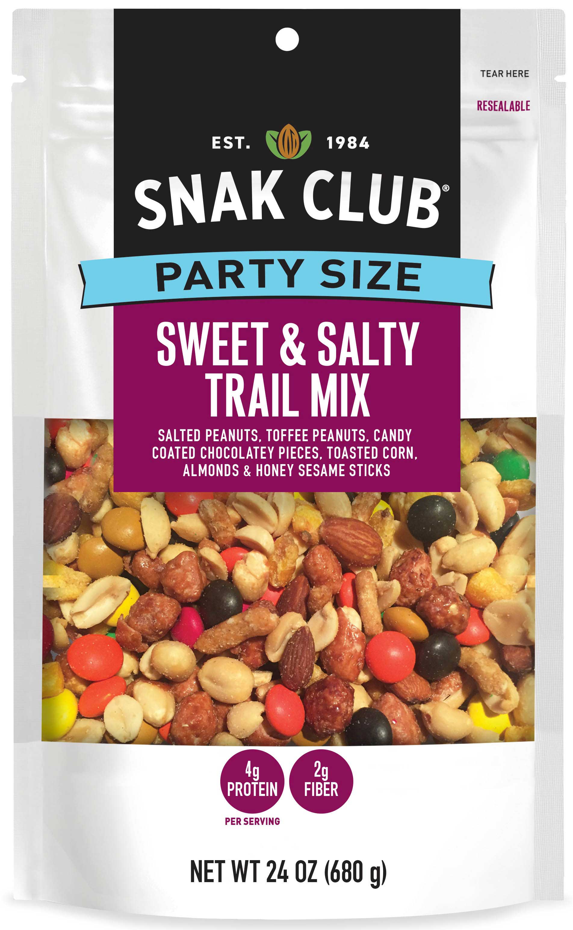 Century Snacks Party Size Sweet and Salty Trail Mix, 24 Ounce -- 6 per case