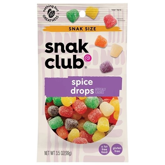 Snak Club Snack Size Spice Drops Gummy Candy, 3.5 Ounce -- 12 per case