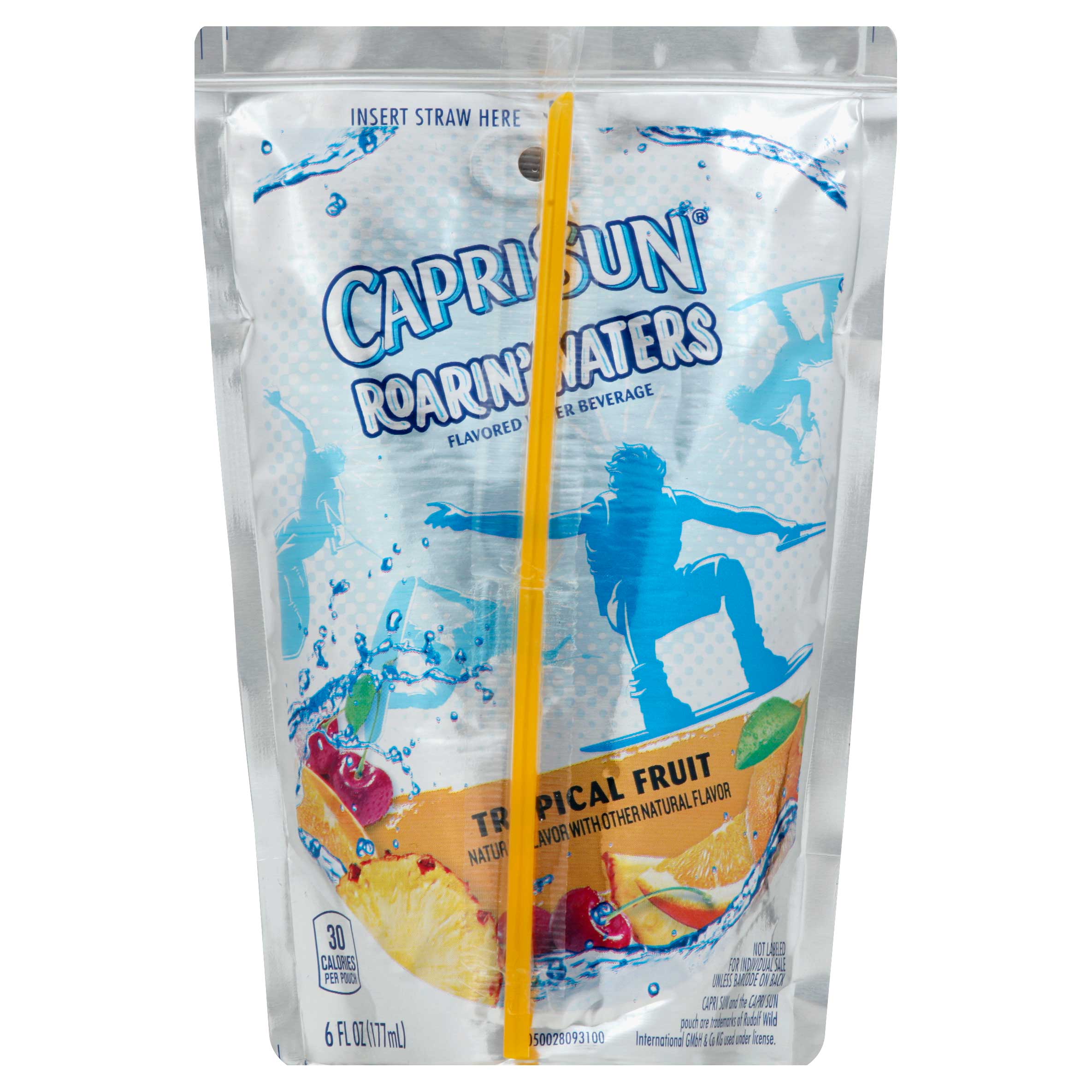 Capri Sun Roarin Waters Tropical Fruit Flavored Beverage, 6 Fluid Ounce ...