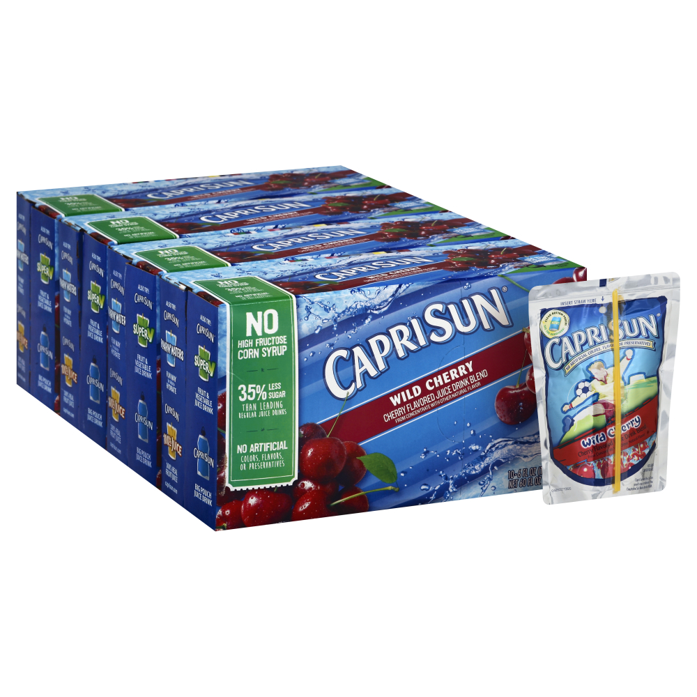 Capri Sun Wild Cherry Juice Drink Case | FoodServiceDirect