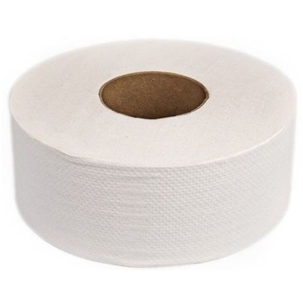 Roses White 2 Ply Jumbo Bath Tissue Roll, 3.4 inch x 700 Feet -- 12 per ...