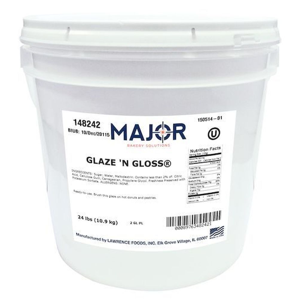 Lawrence Foods Glaze N Gloss, 24 Pound