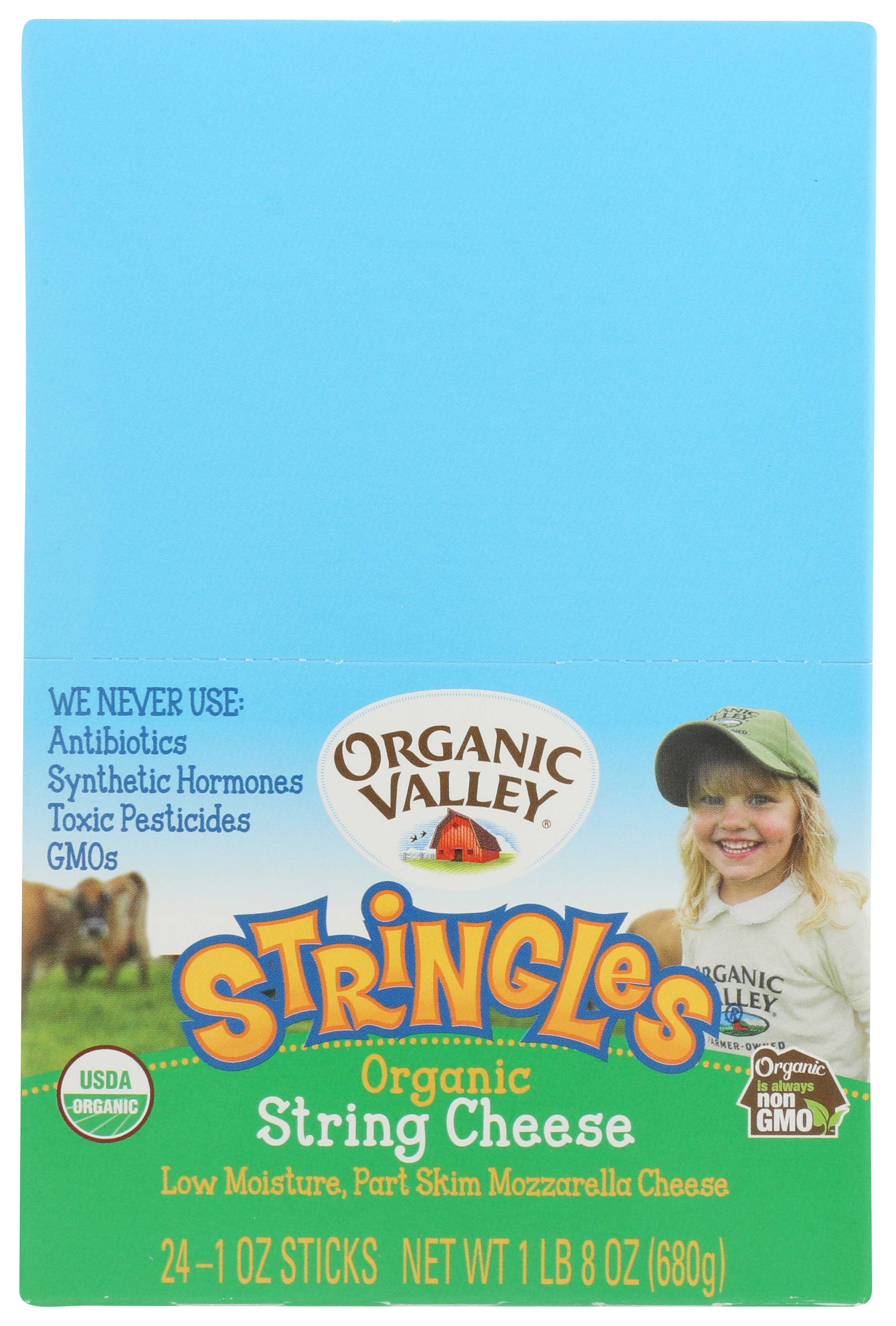 Organic Valley Stringles Mozzarella Cheese, 1 Ounce -- 24 per case