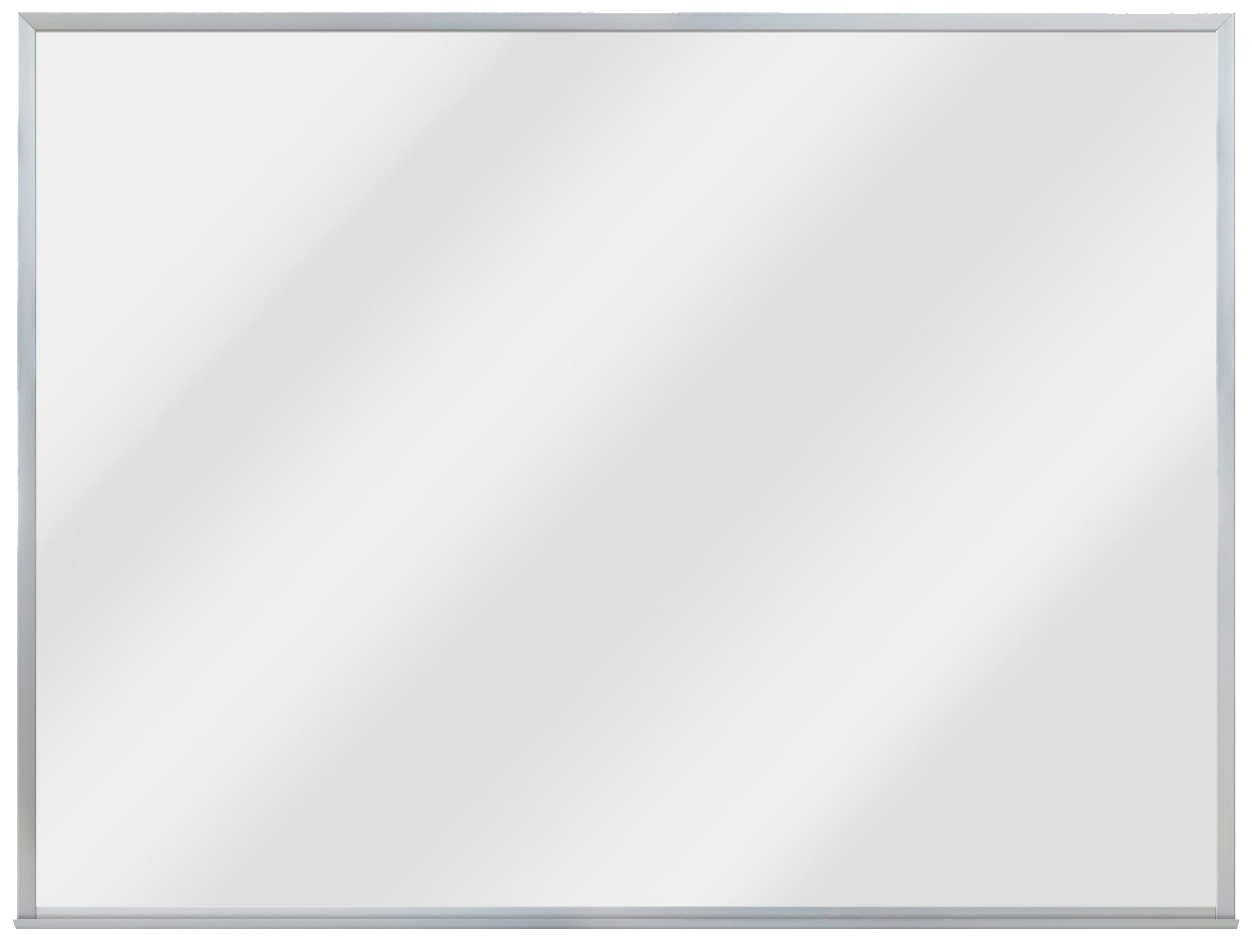 Aarco Clear Satin Anodized Aluminum Frame White Porcelain Enamel on ...