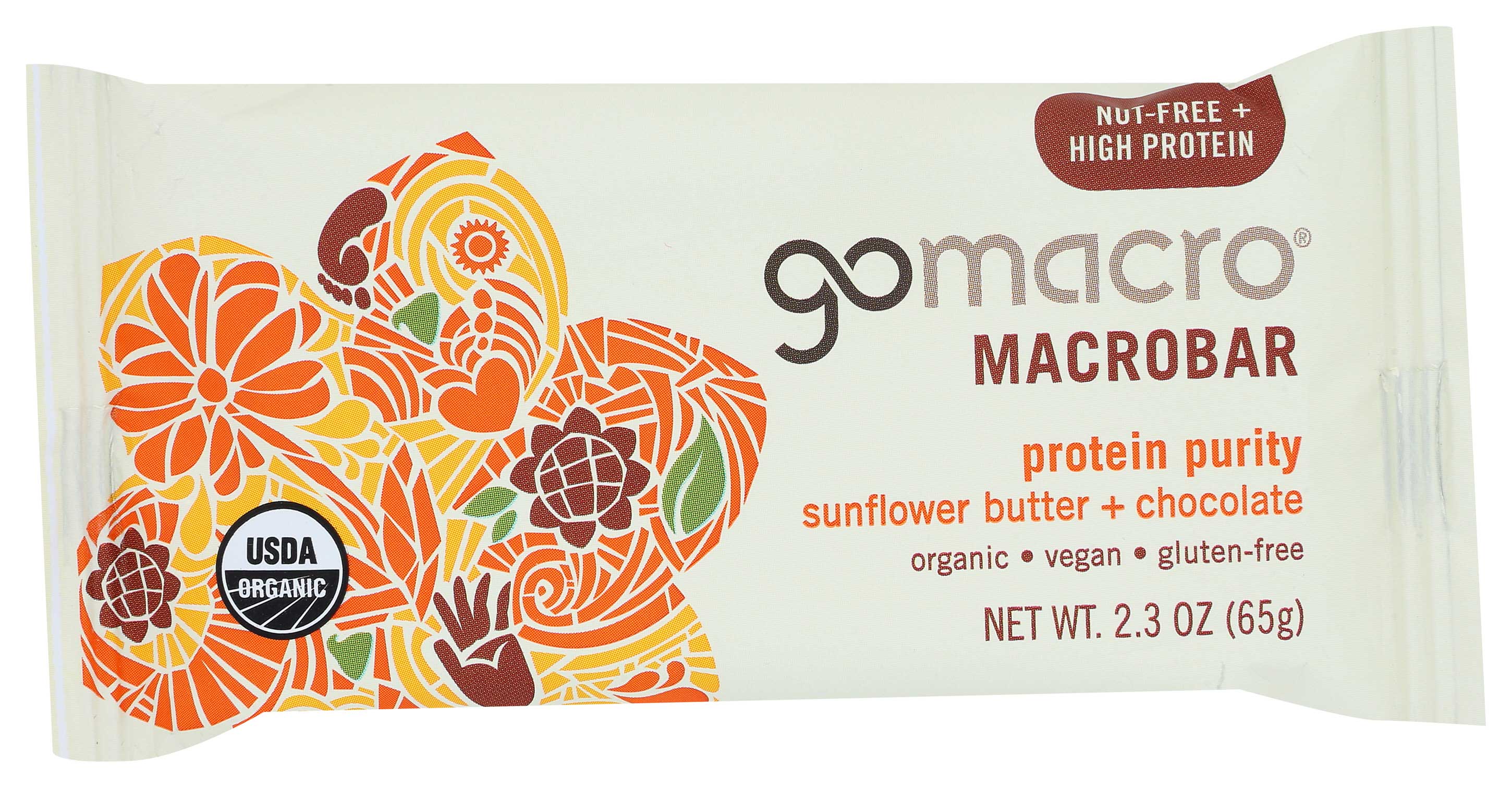 Go Macro Organic Protein Purity Sunflower Butter and Chocolate Macrobar ...