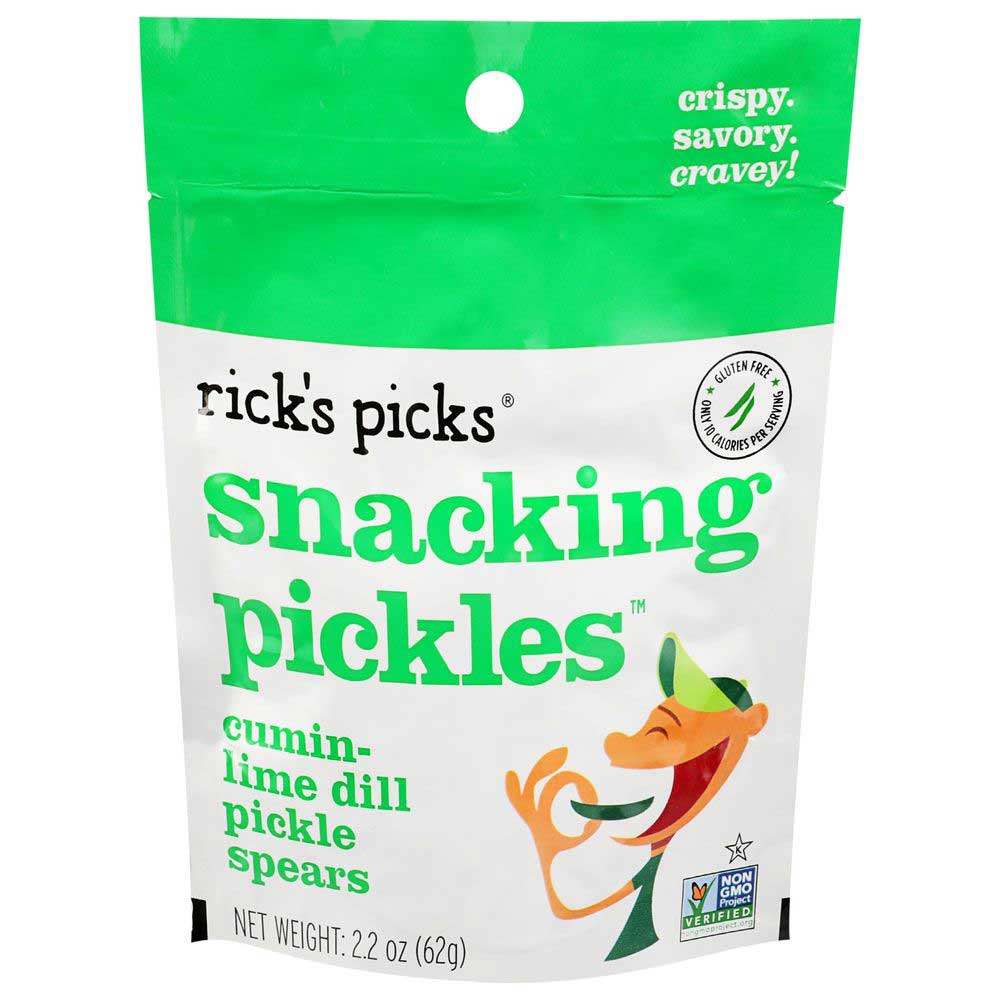 Ricks Picks Snacking Pickles Cumin Lime Dill Pickle Spears, 2.2 Ounce ...